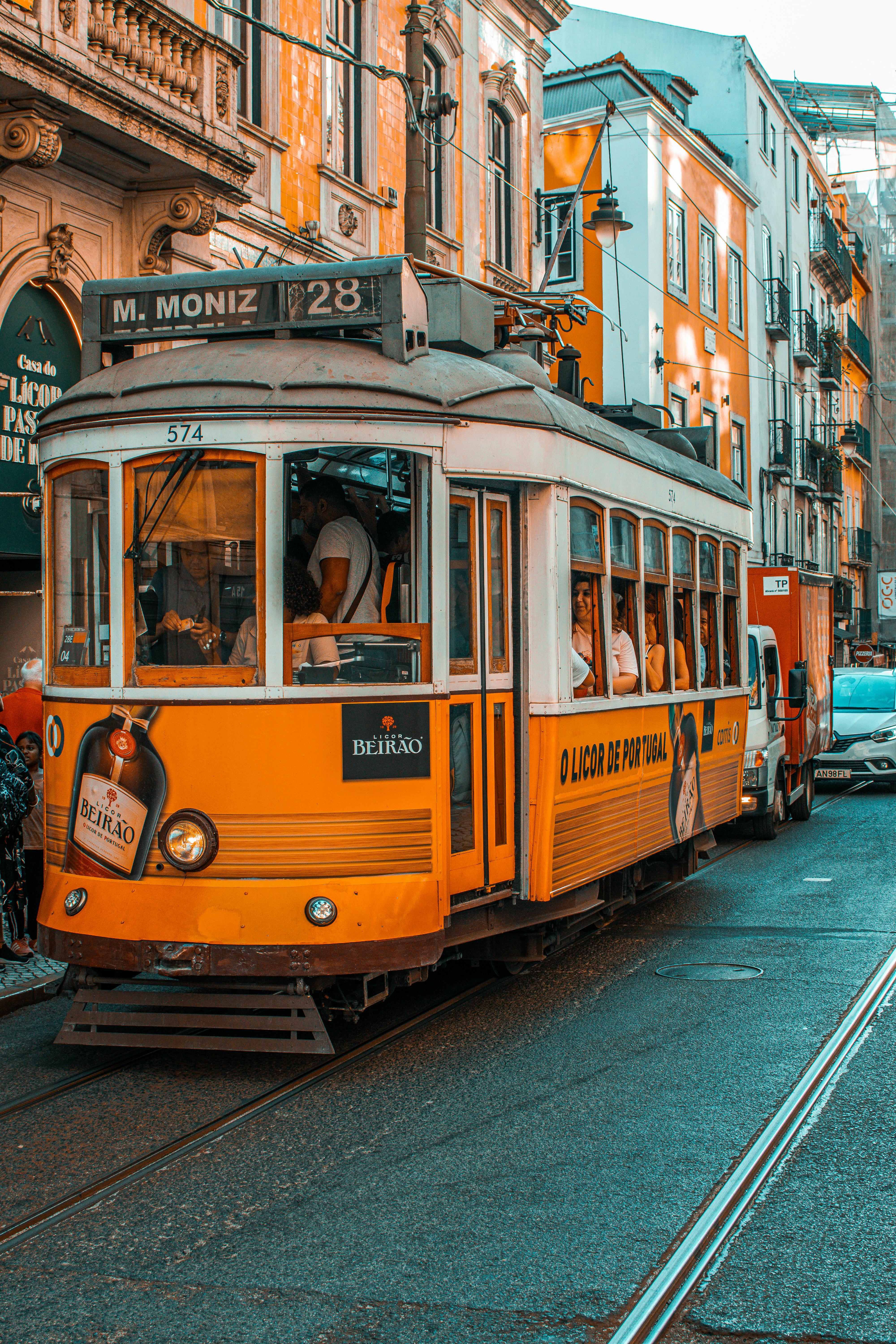 View of Tram on Street · Free Stock Photo