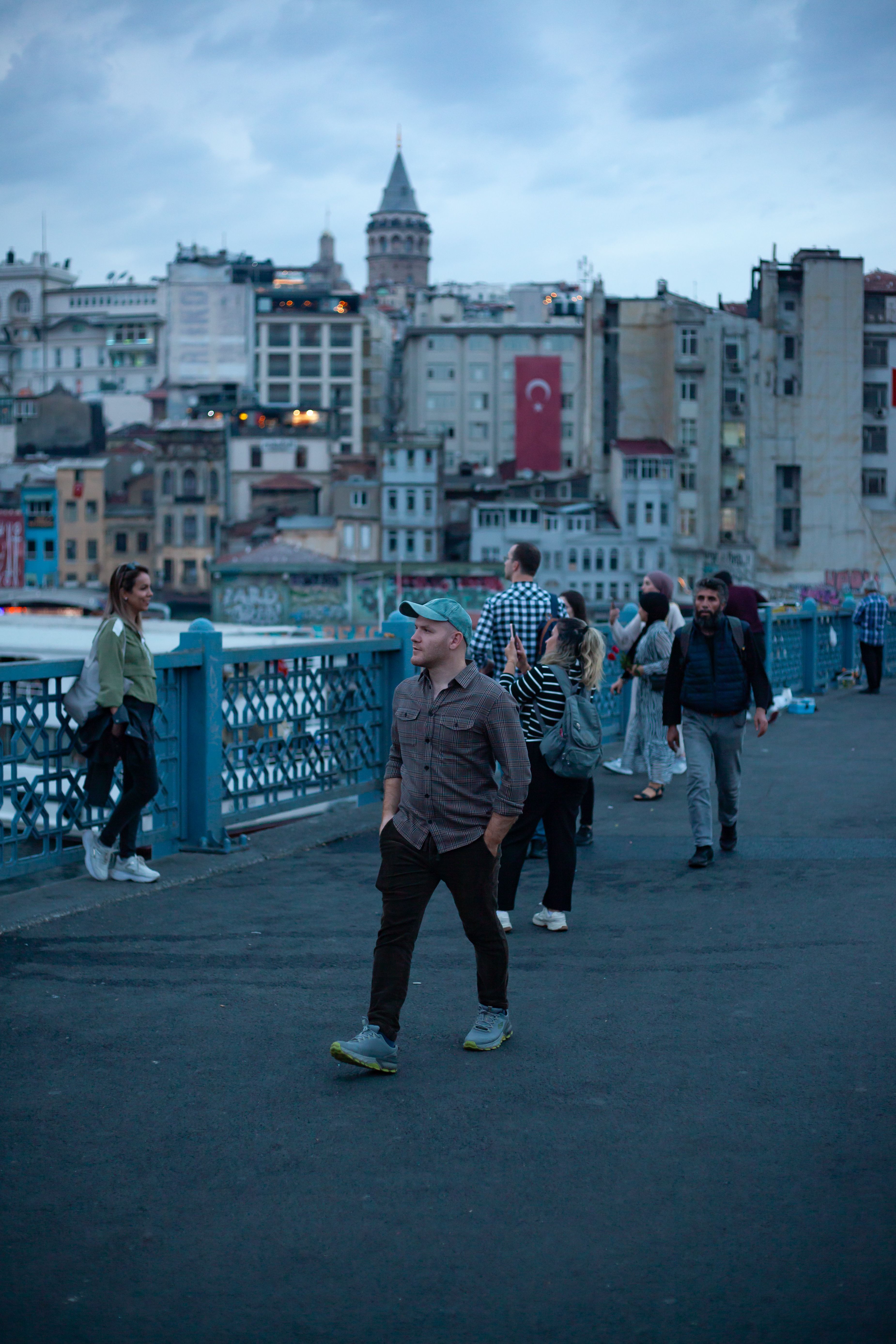 People Walking on Galata Bridge · Free Stock Photo