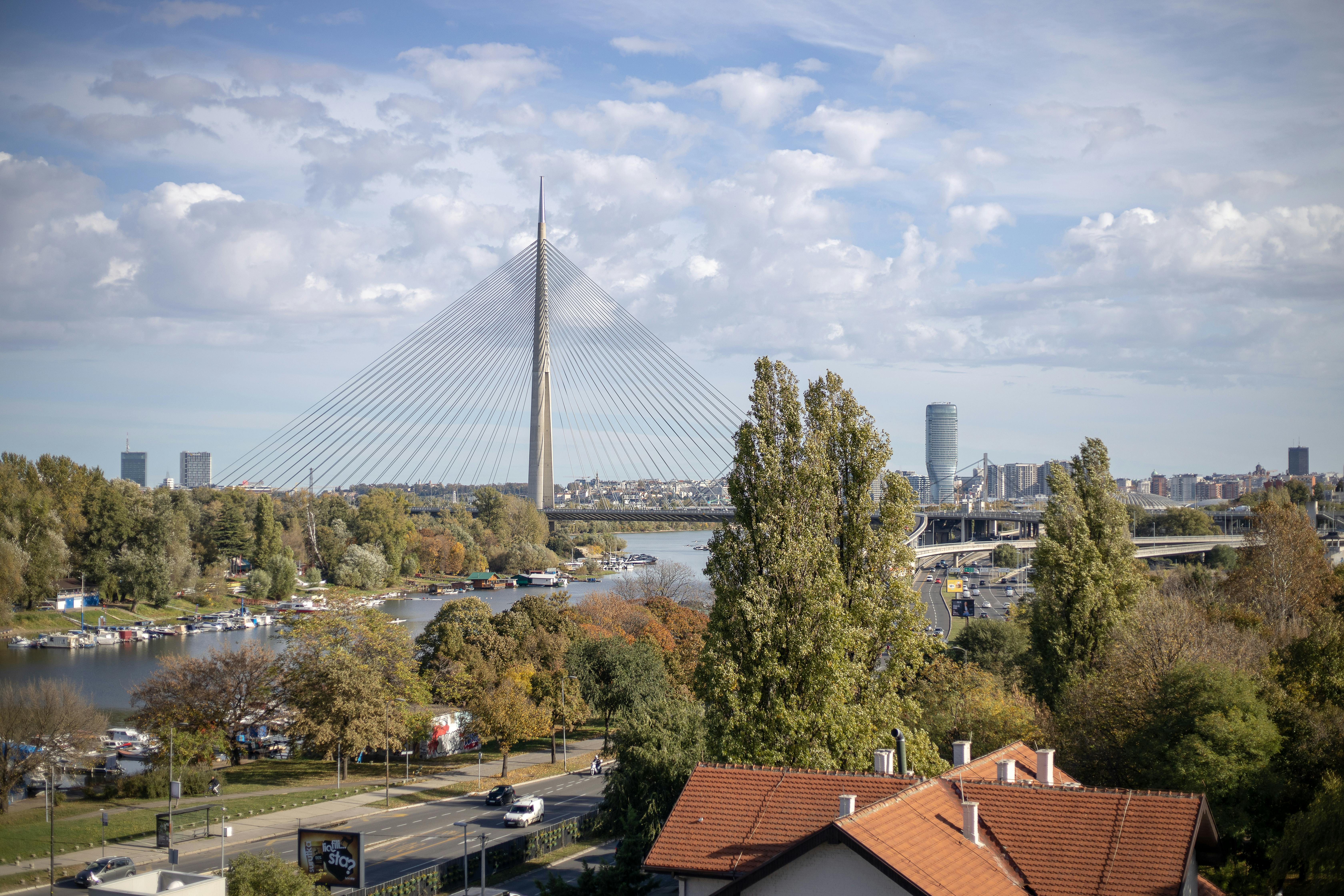 Ada Bridge in Belgrade · Free Stock Photo