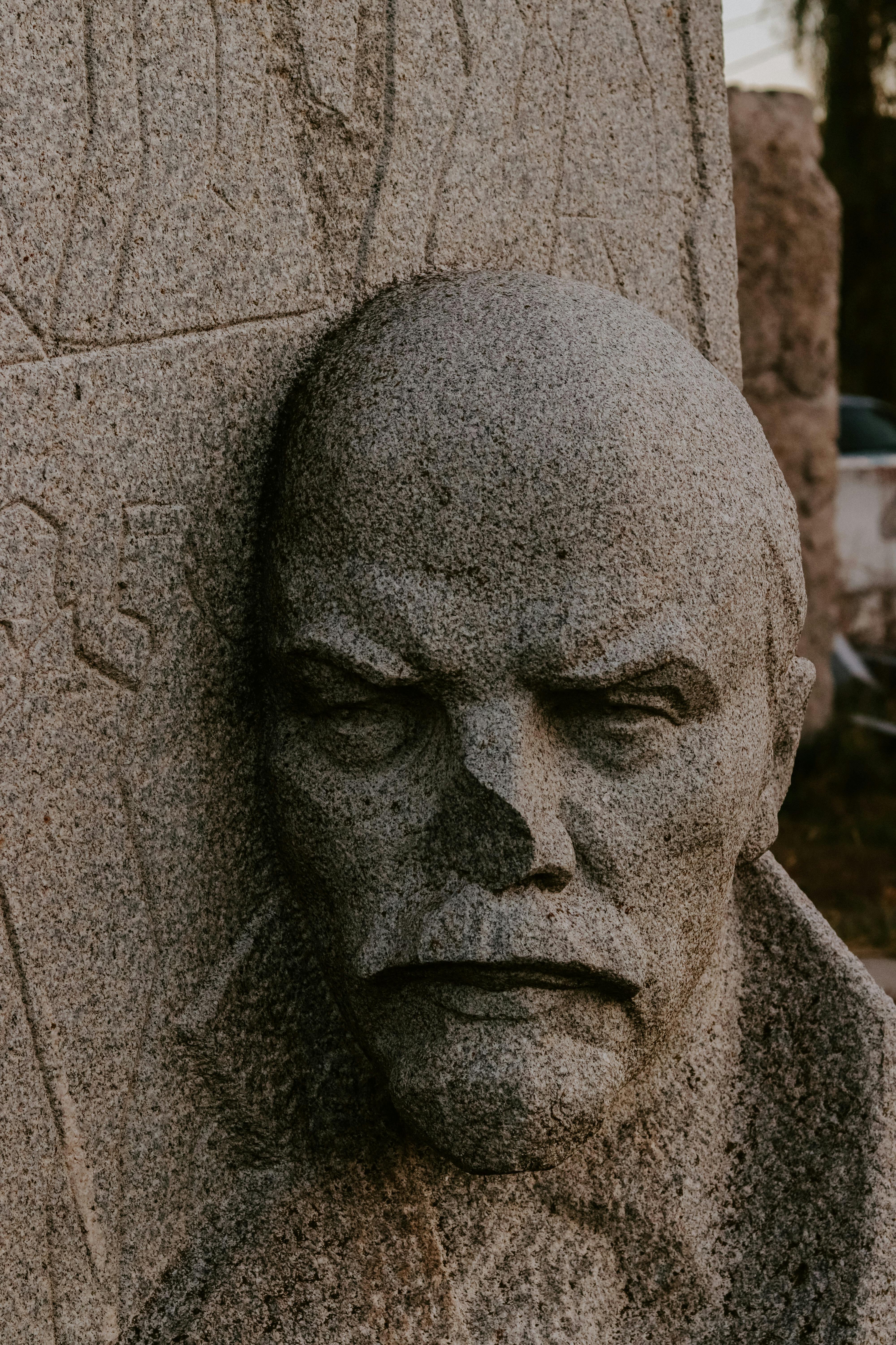 Sculpture of Lenin Face · Free Stock Photo