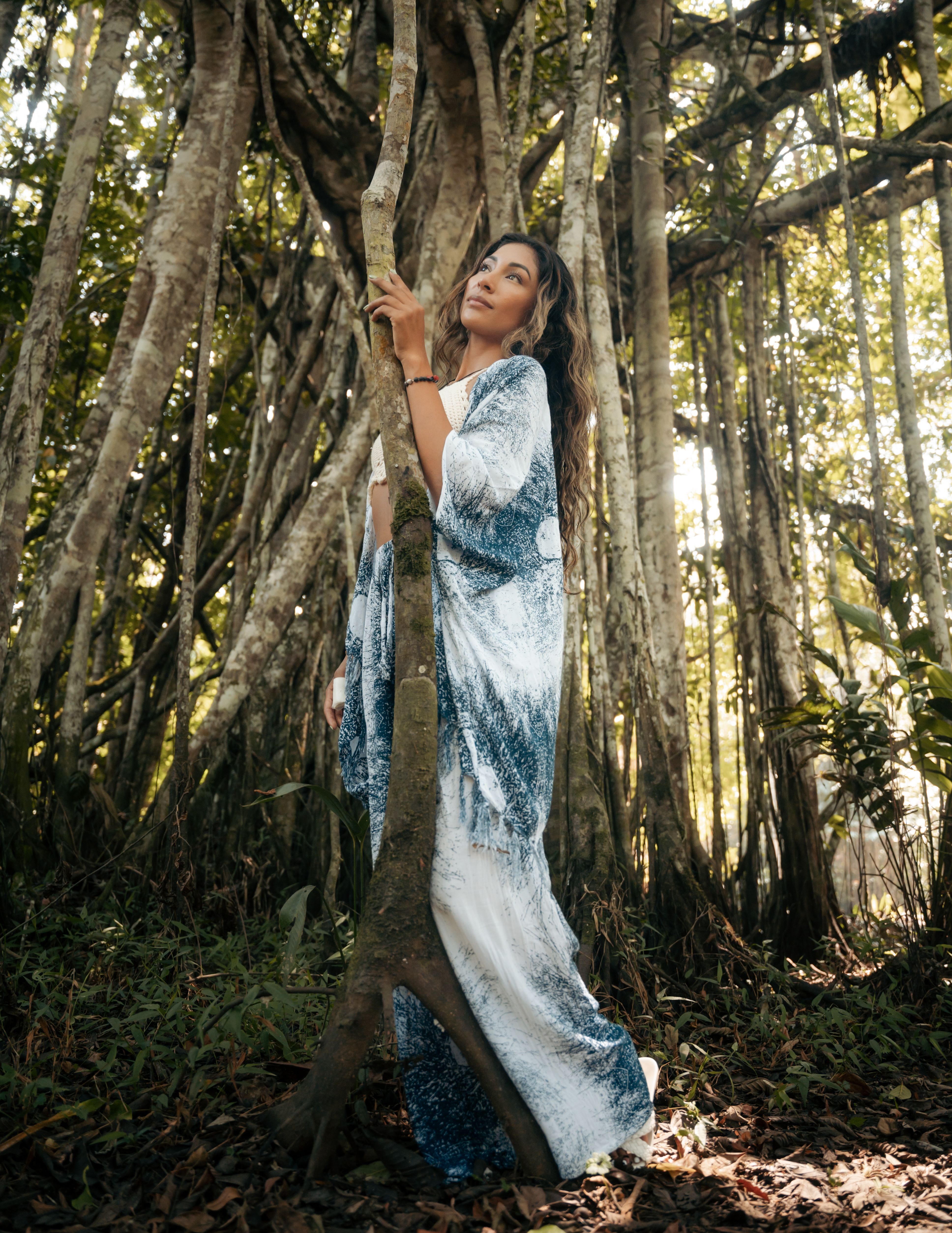 Model Posing by Trees · Free Stock Photo