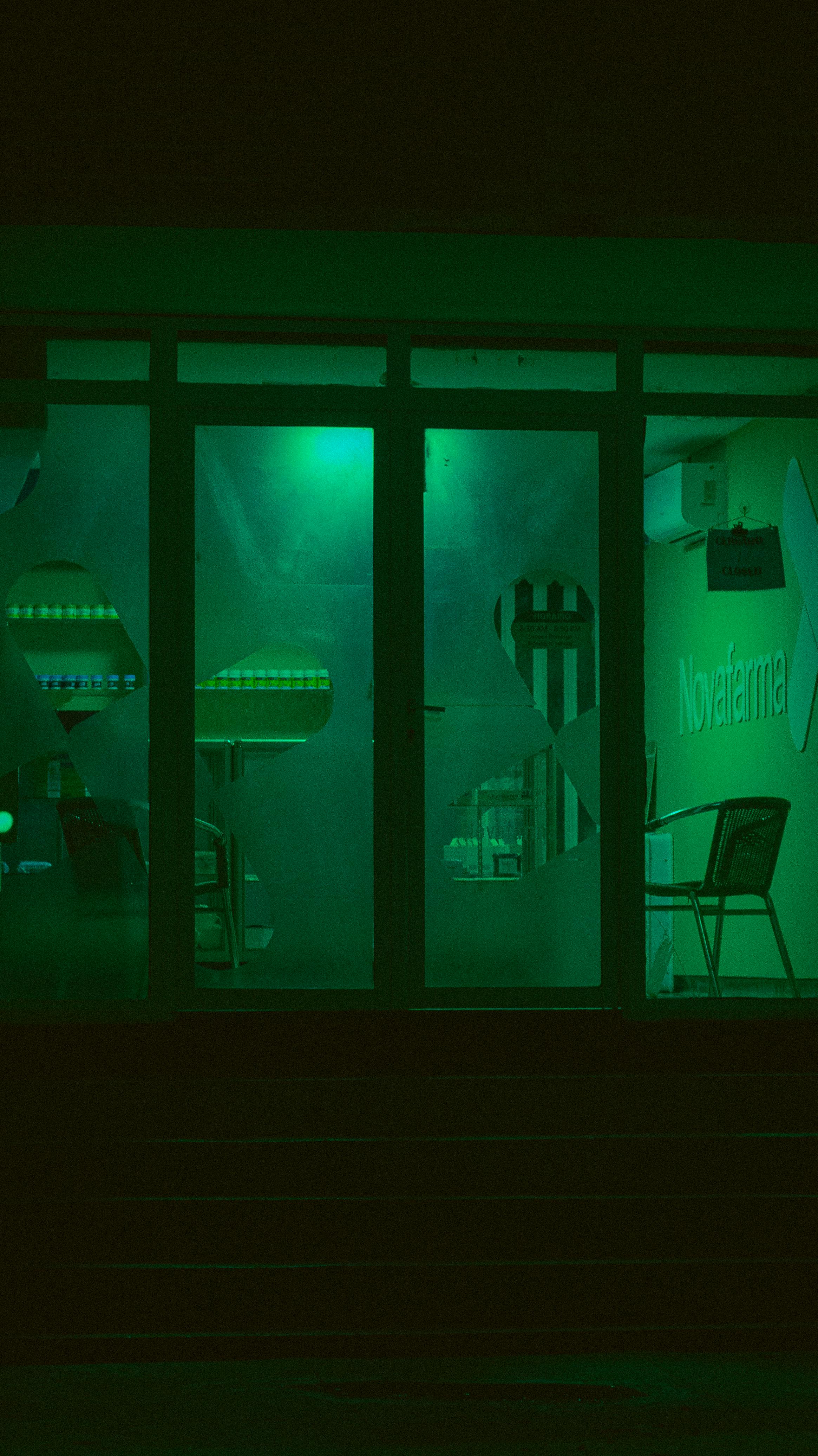 Entrance of Store at Night · Free Stock Photo