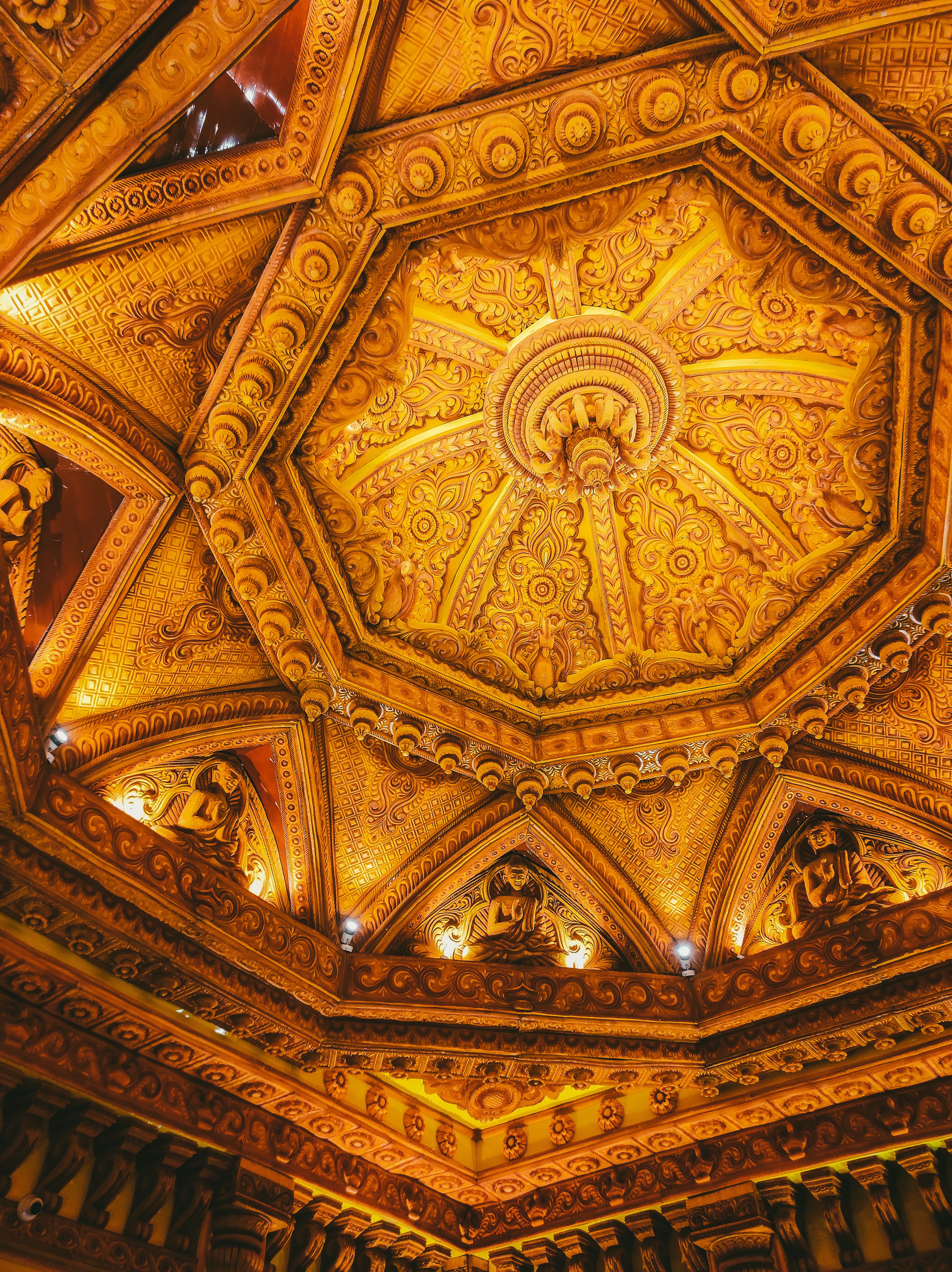 Ornamented, Golden Ceiling · Free Stock Photo