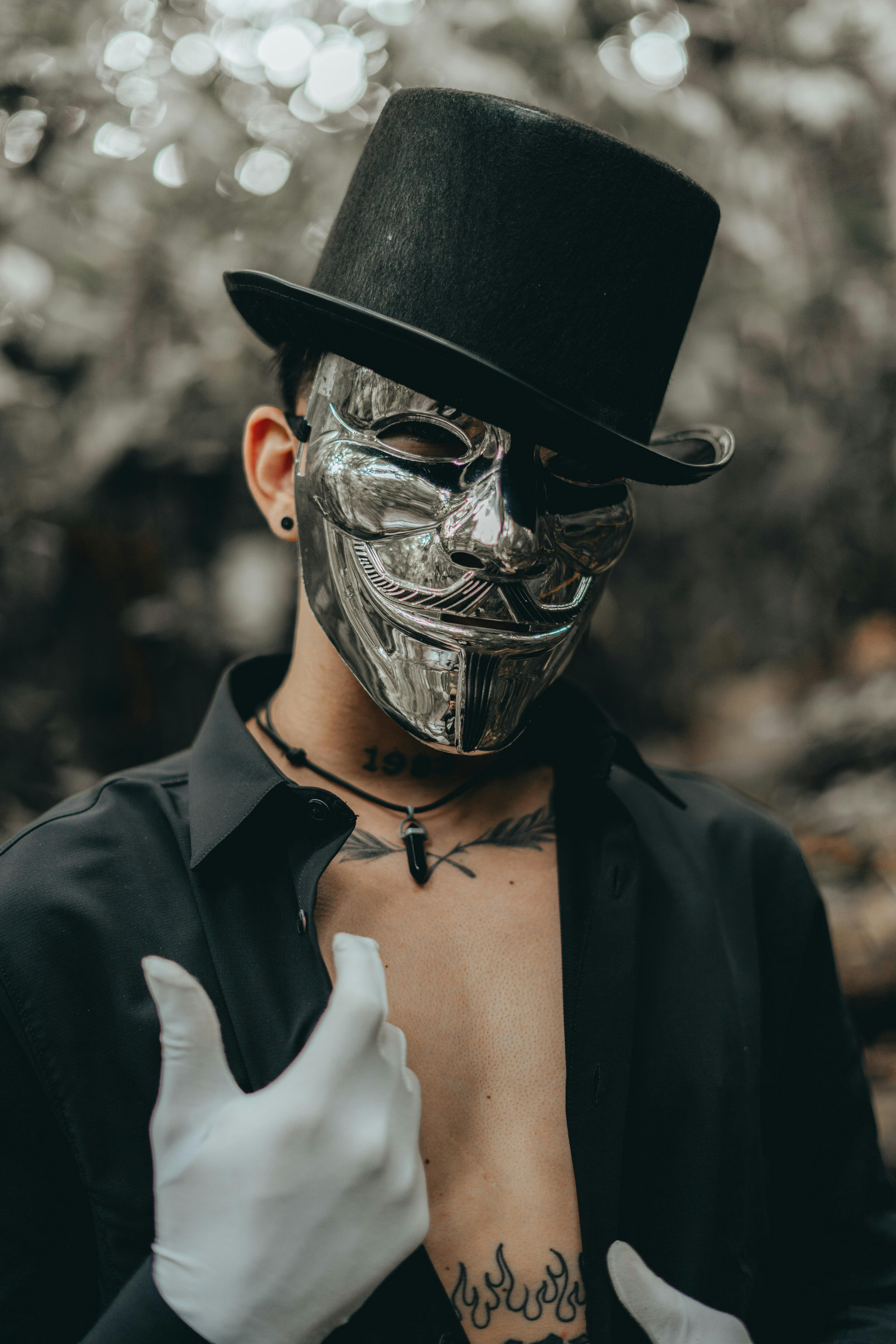 A Person Wearing a Mask · Free Stock Photo