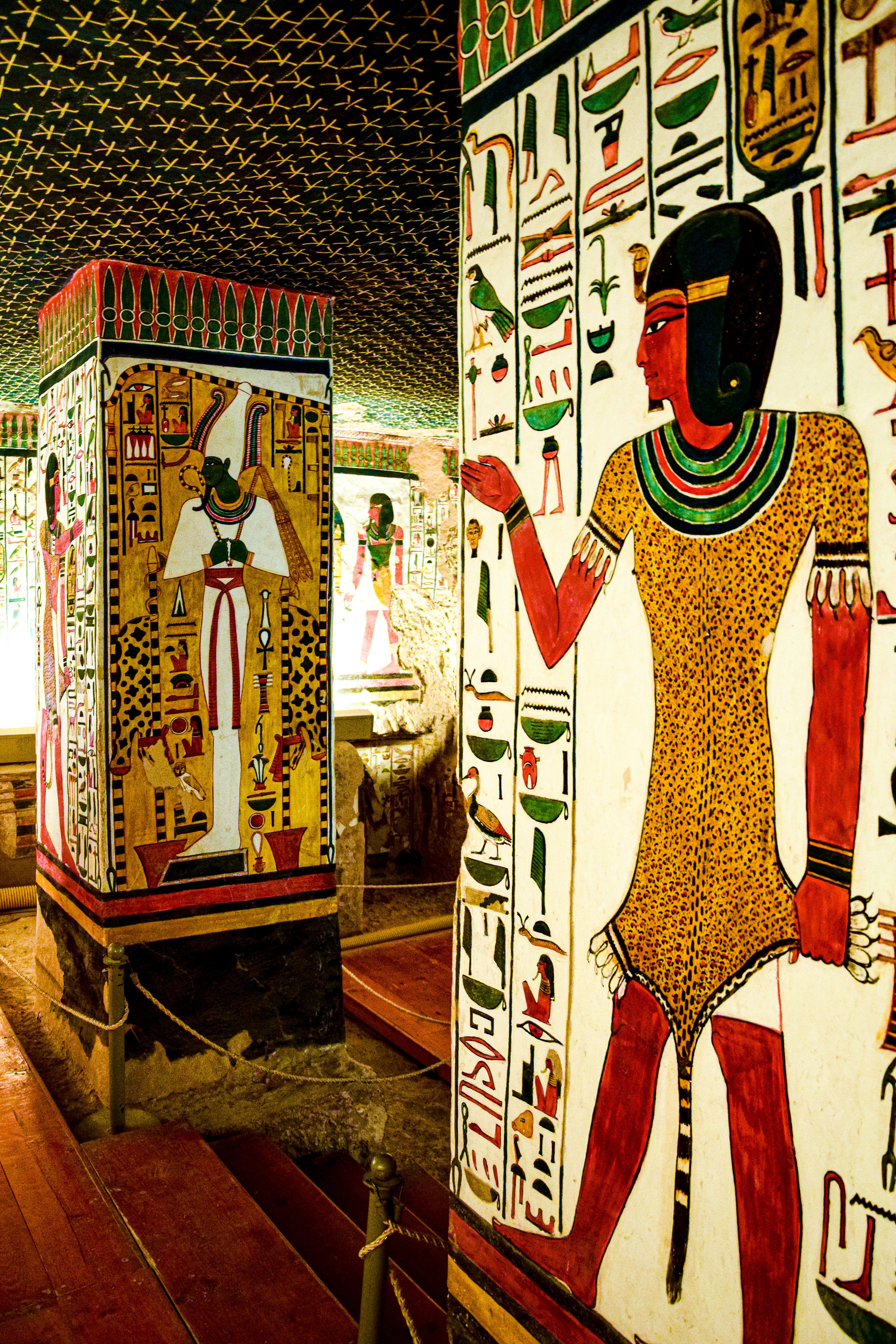 Egyptian Drawings in Tomb in Valley of Queens · Free Stock Photo