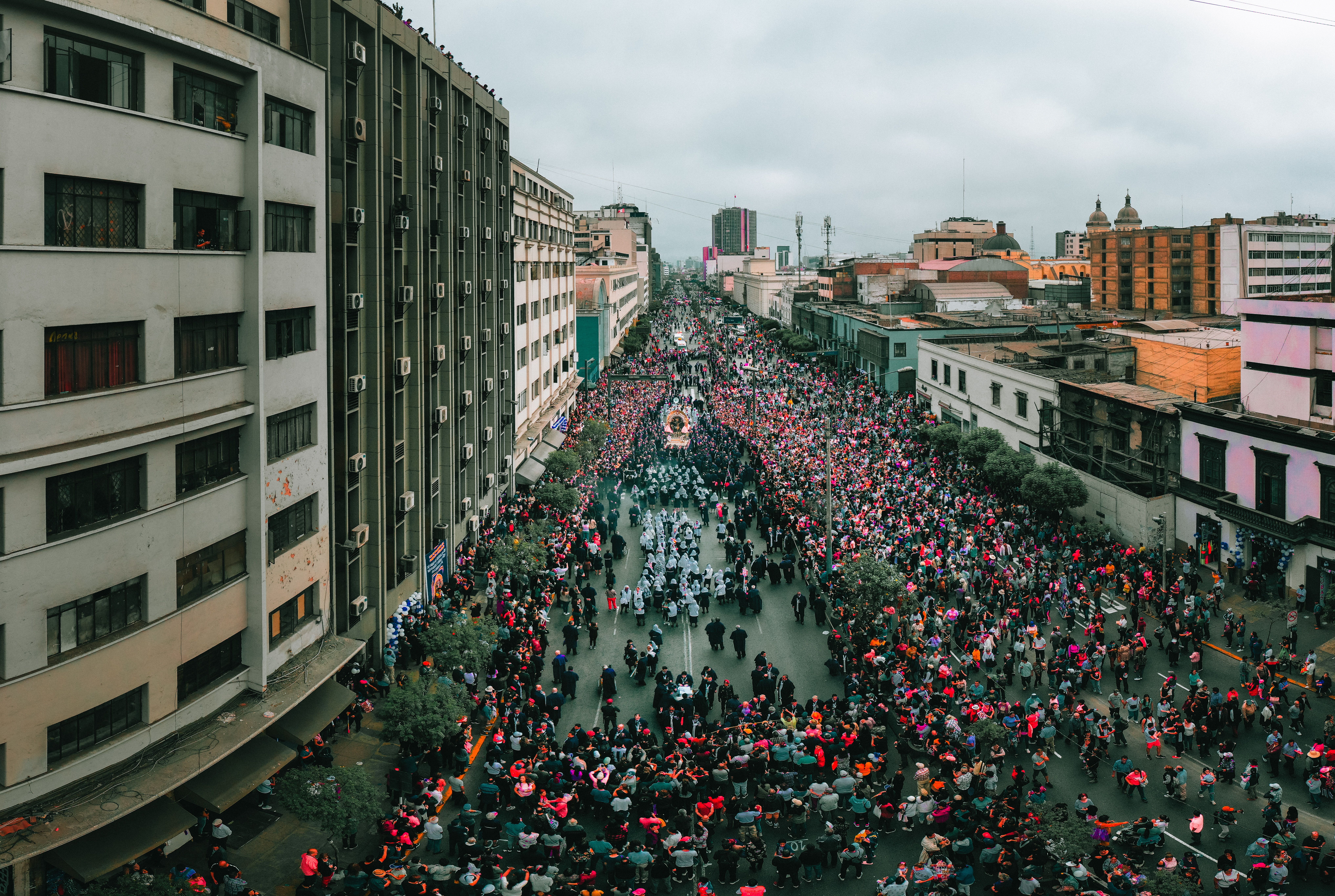 Religious Procession on City Street · Free Stock Photo