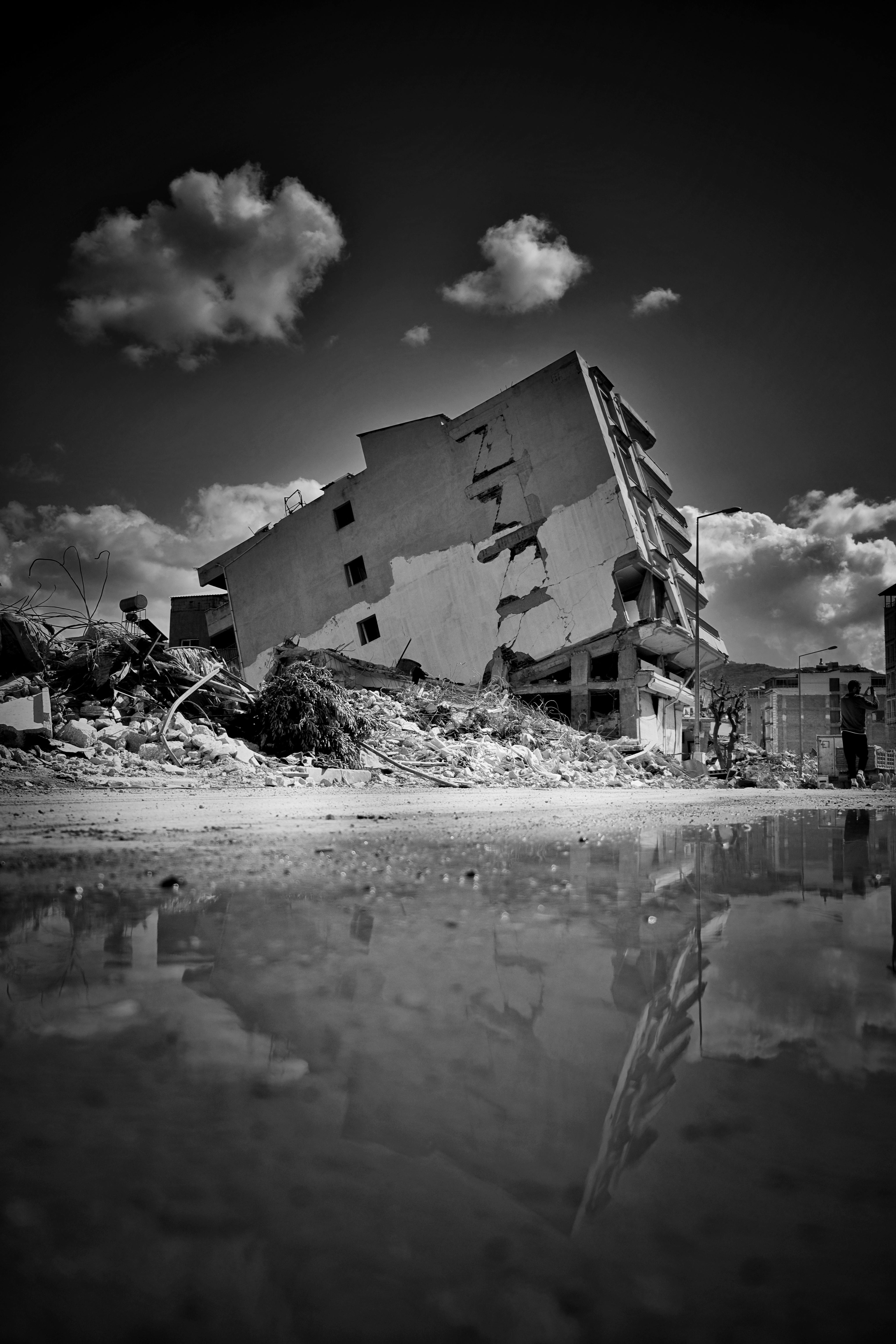 Ruins of a Residential Building Collapsed by an Earthquake · Free Stock ...