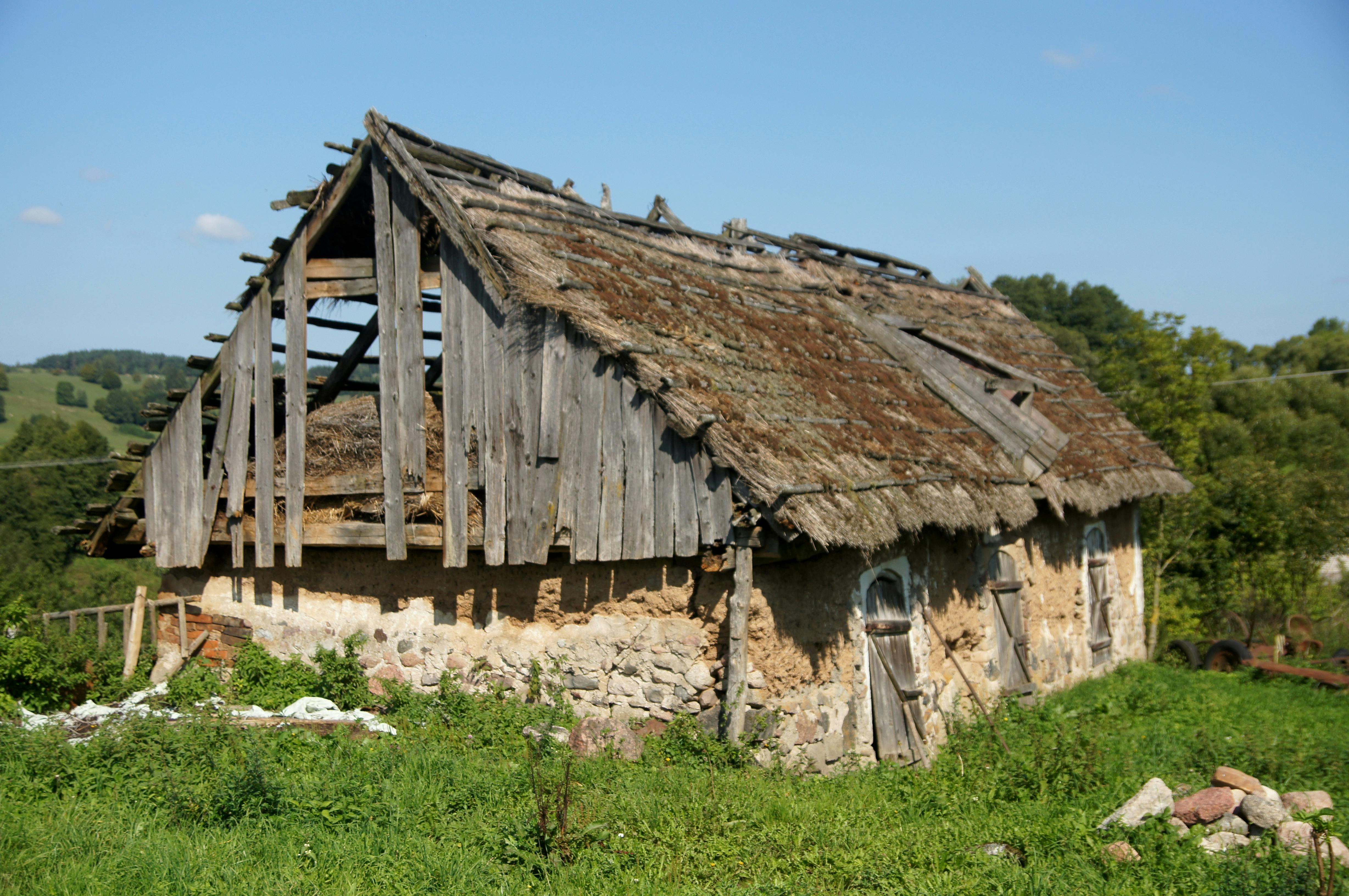 A Traditional German Half Timbered House behind the Trees · Free Stock ...