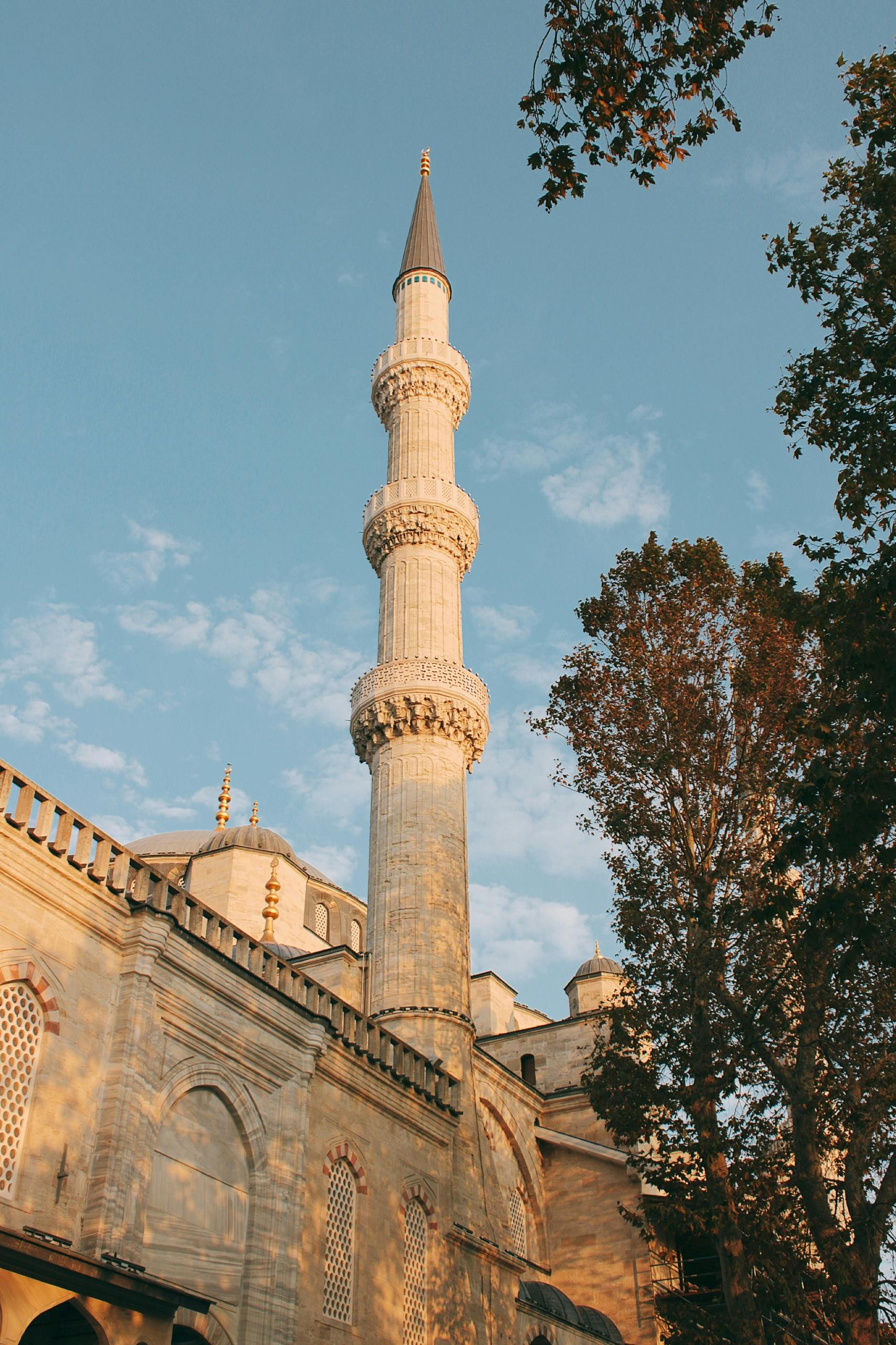 Minaret of Blue Mosque in Istanbul · Free Stock Photo