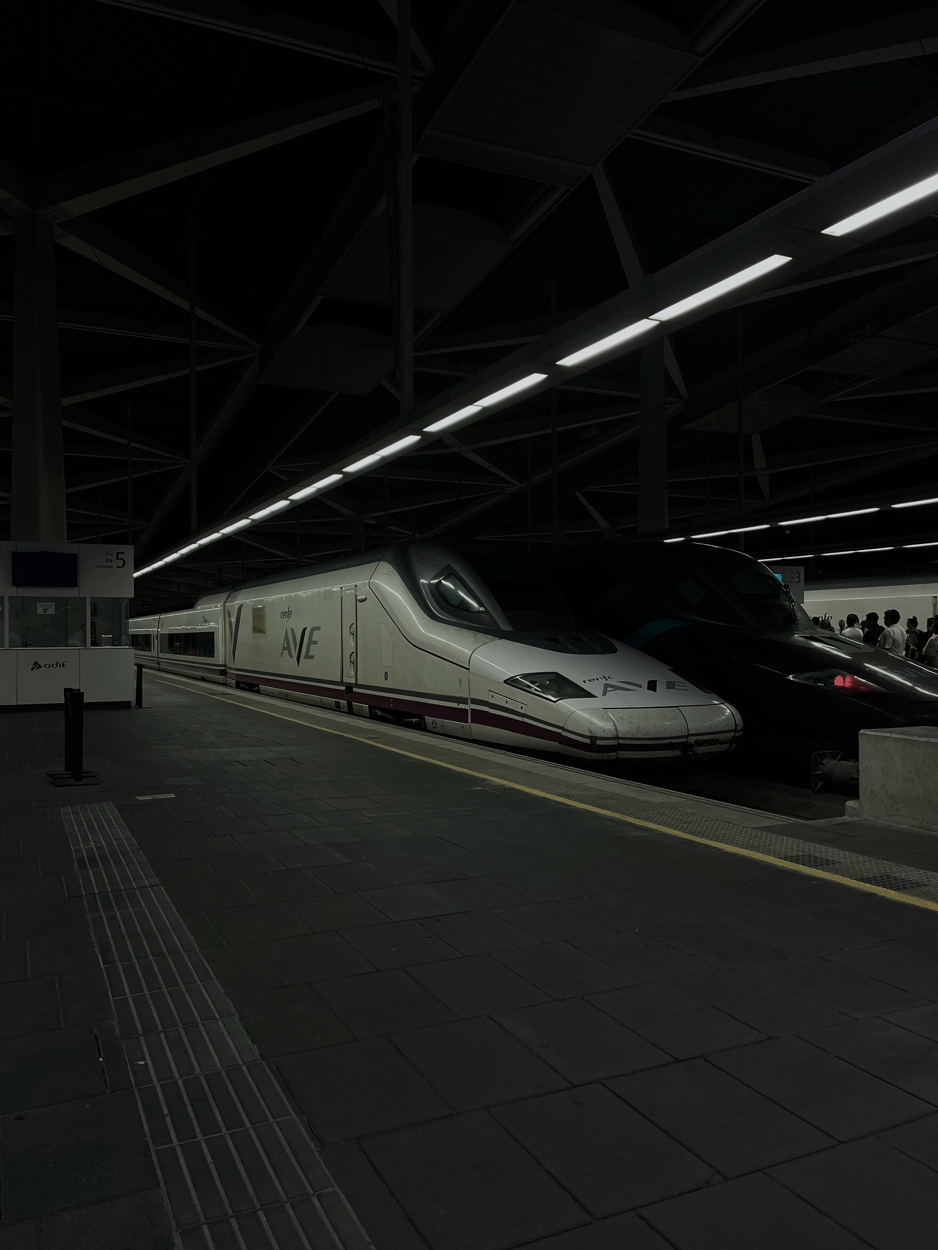 Talgo 350 High-Speed Train at the Railway Station · Free Stock Photo