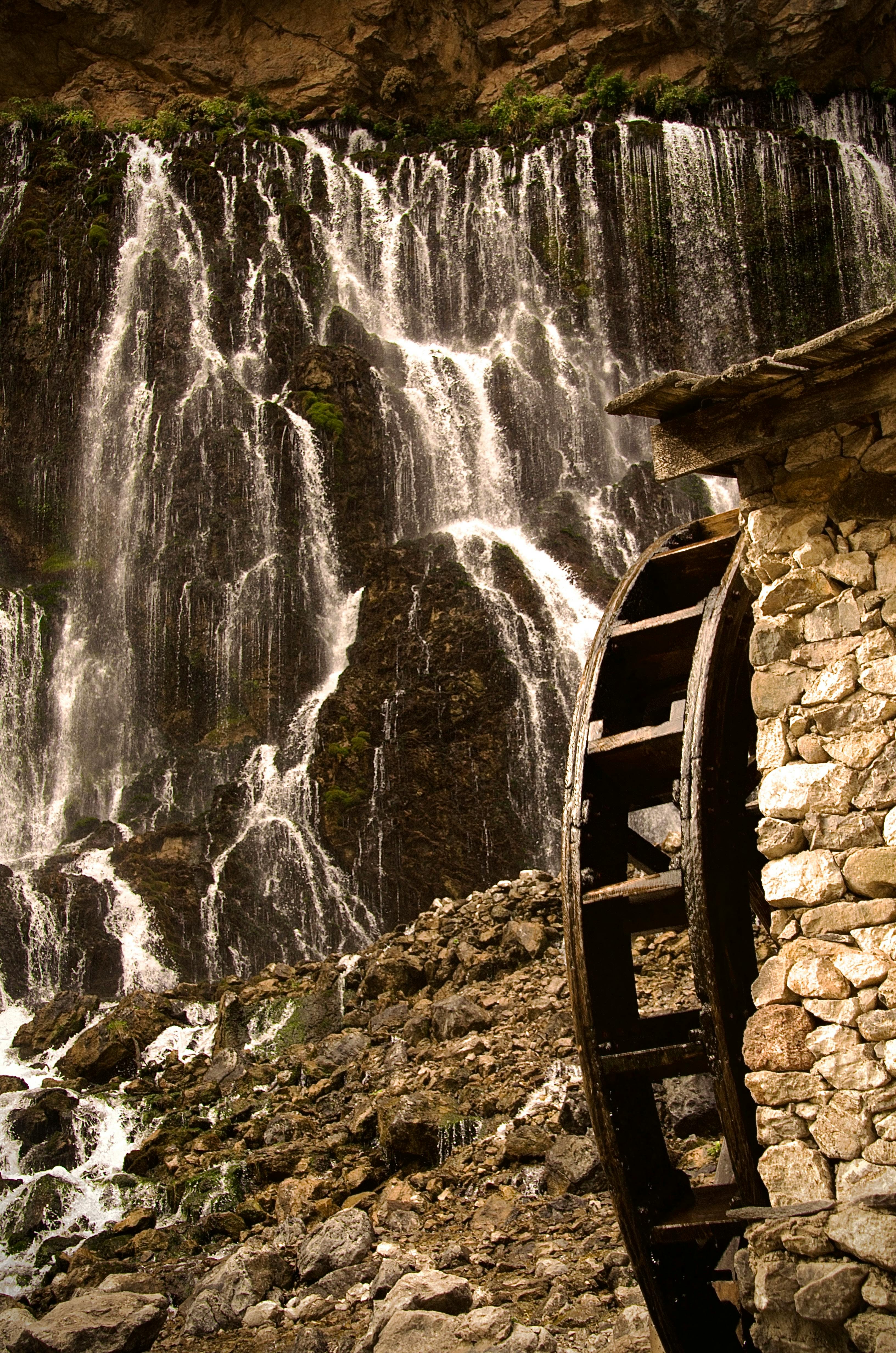 Old Stone Watermill by Waterfall · Free Stock Photo