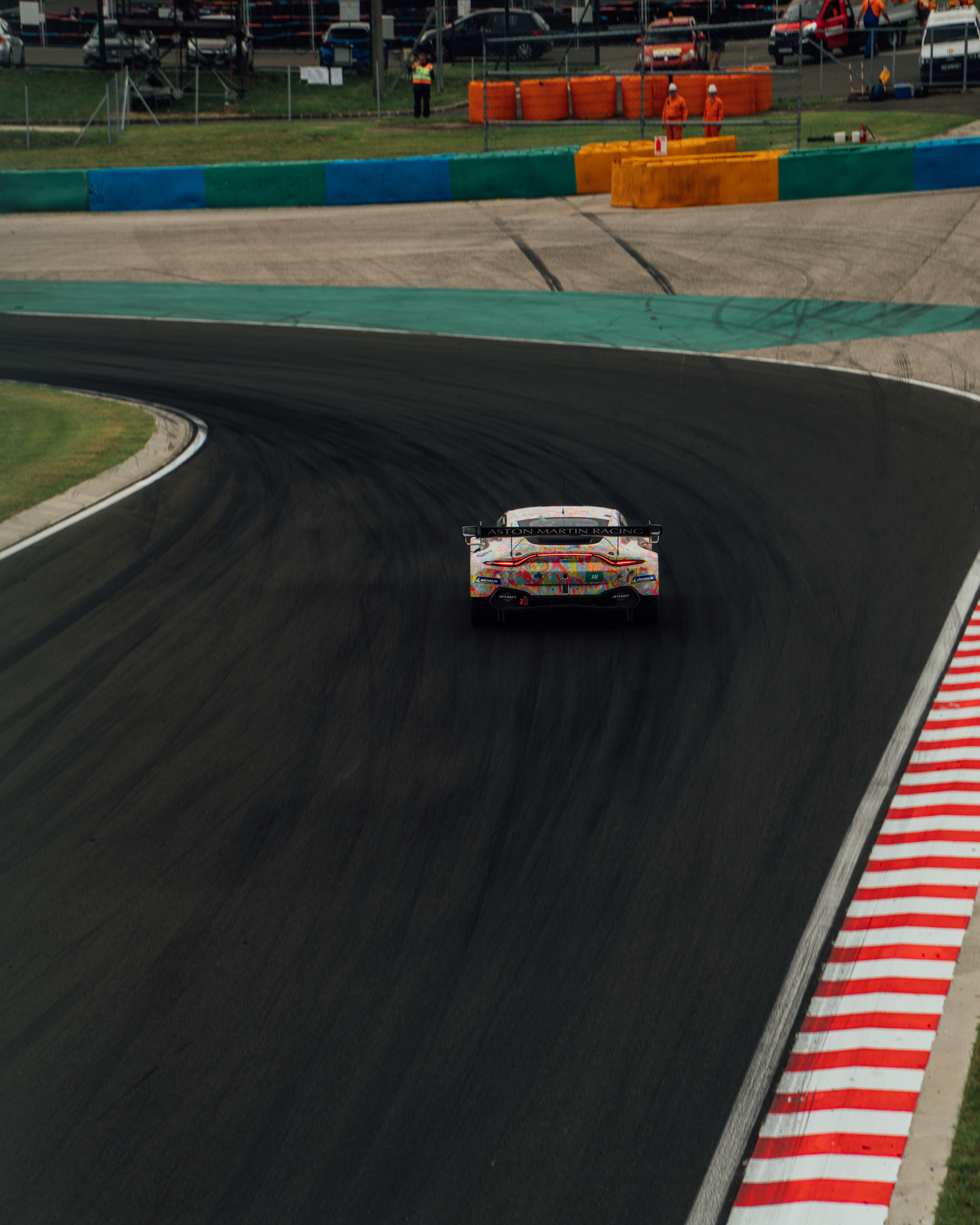 Aston Martin Vantage GT3 Racing on the Track at the International GT ...