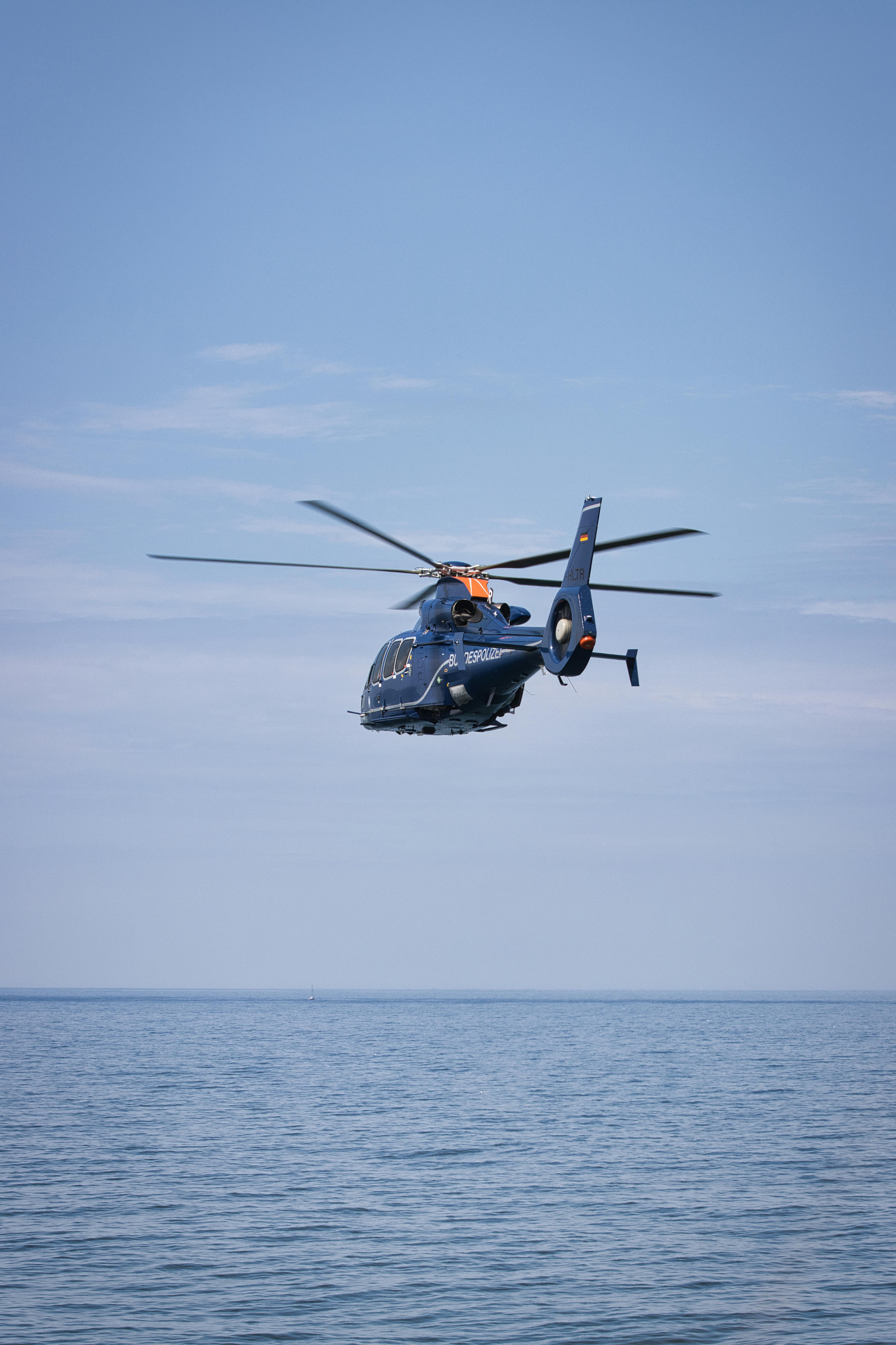 Blue and White Helicopter · Free Stock Photo