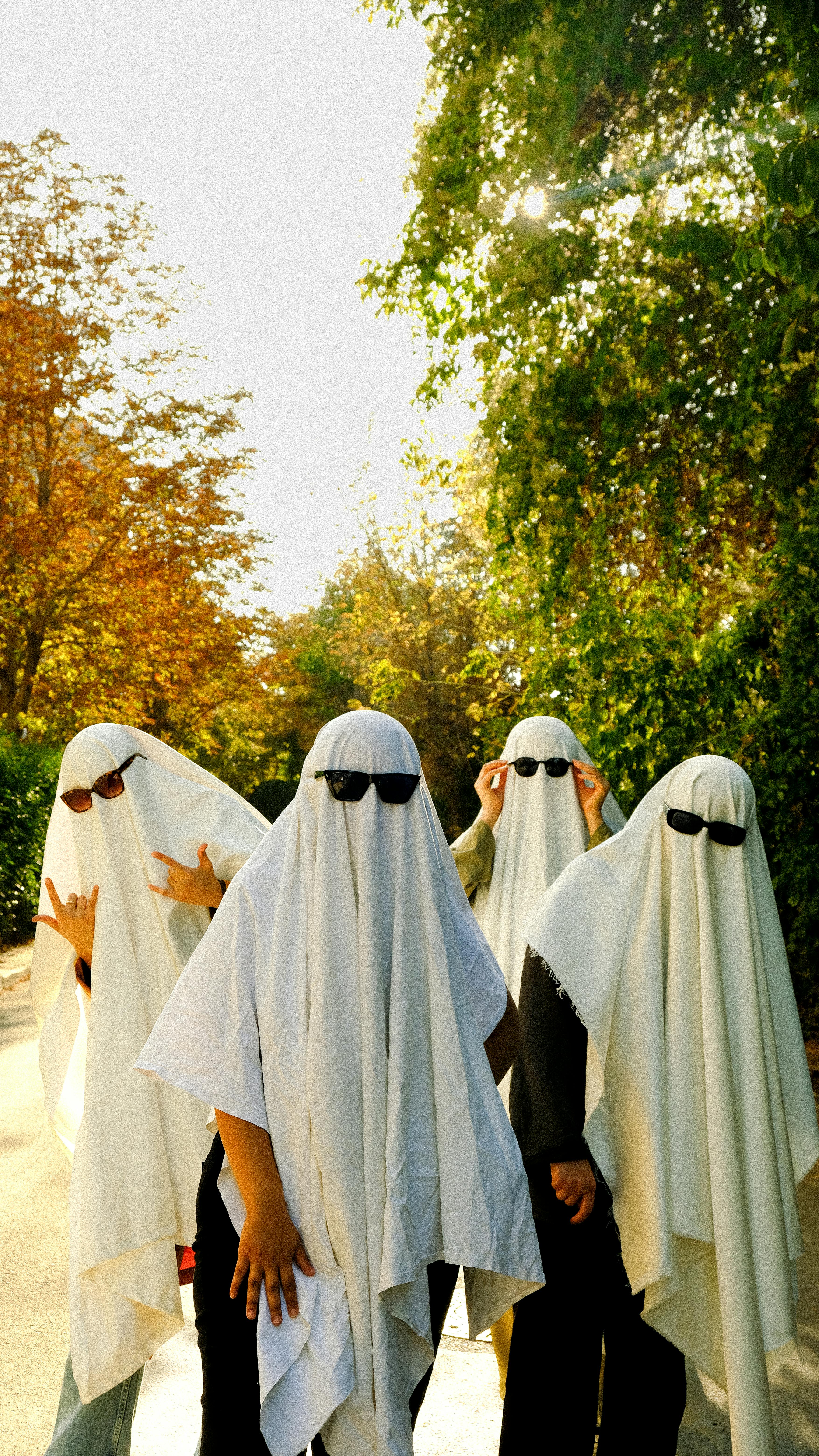 Group of Ghosts in Sunglasses · Free Stock Photo
