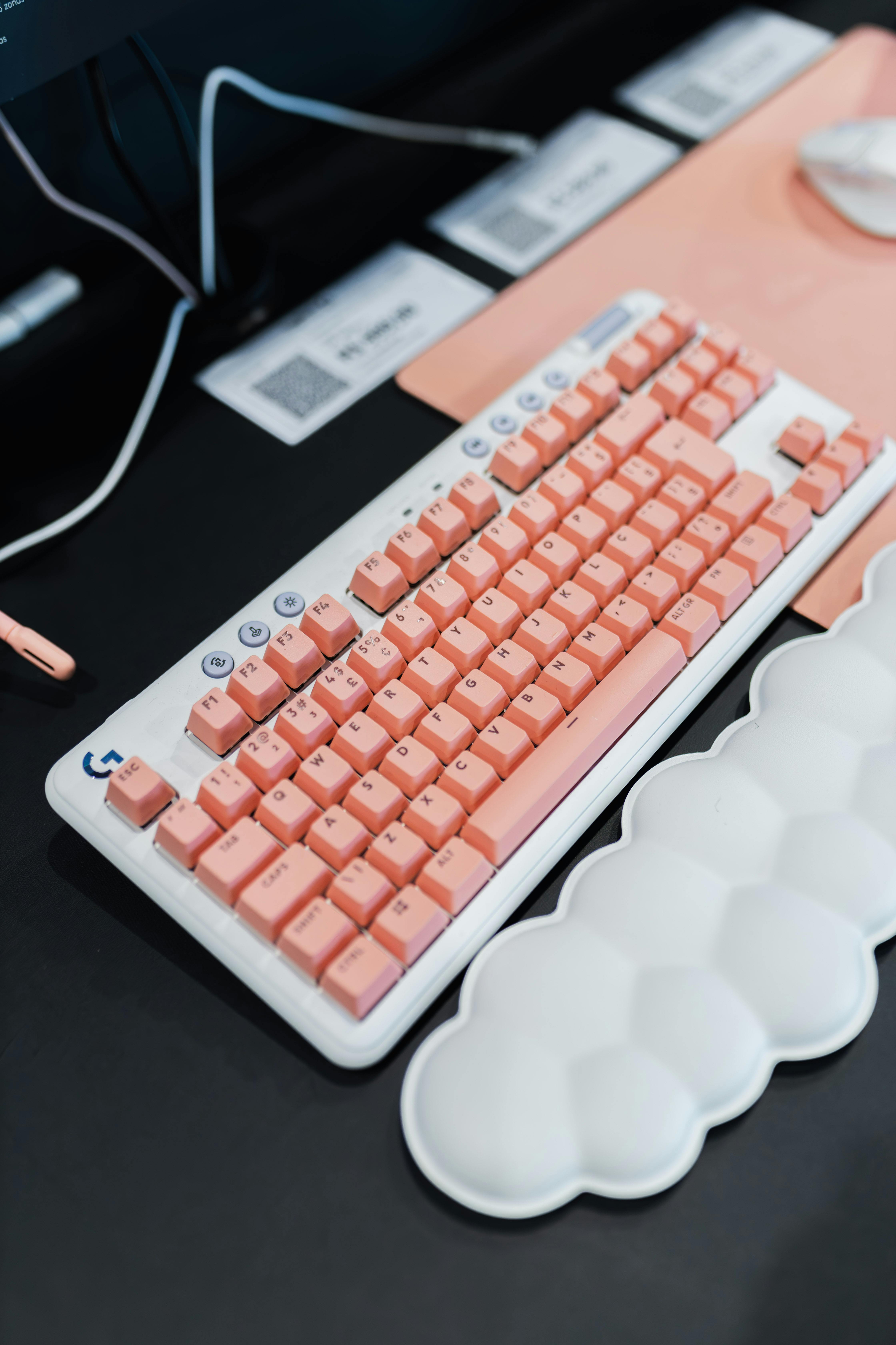 Wireless Keyboard on a Desk · Free Stock Photo