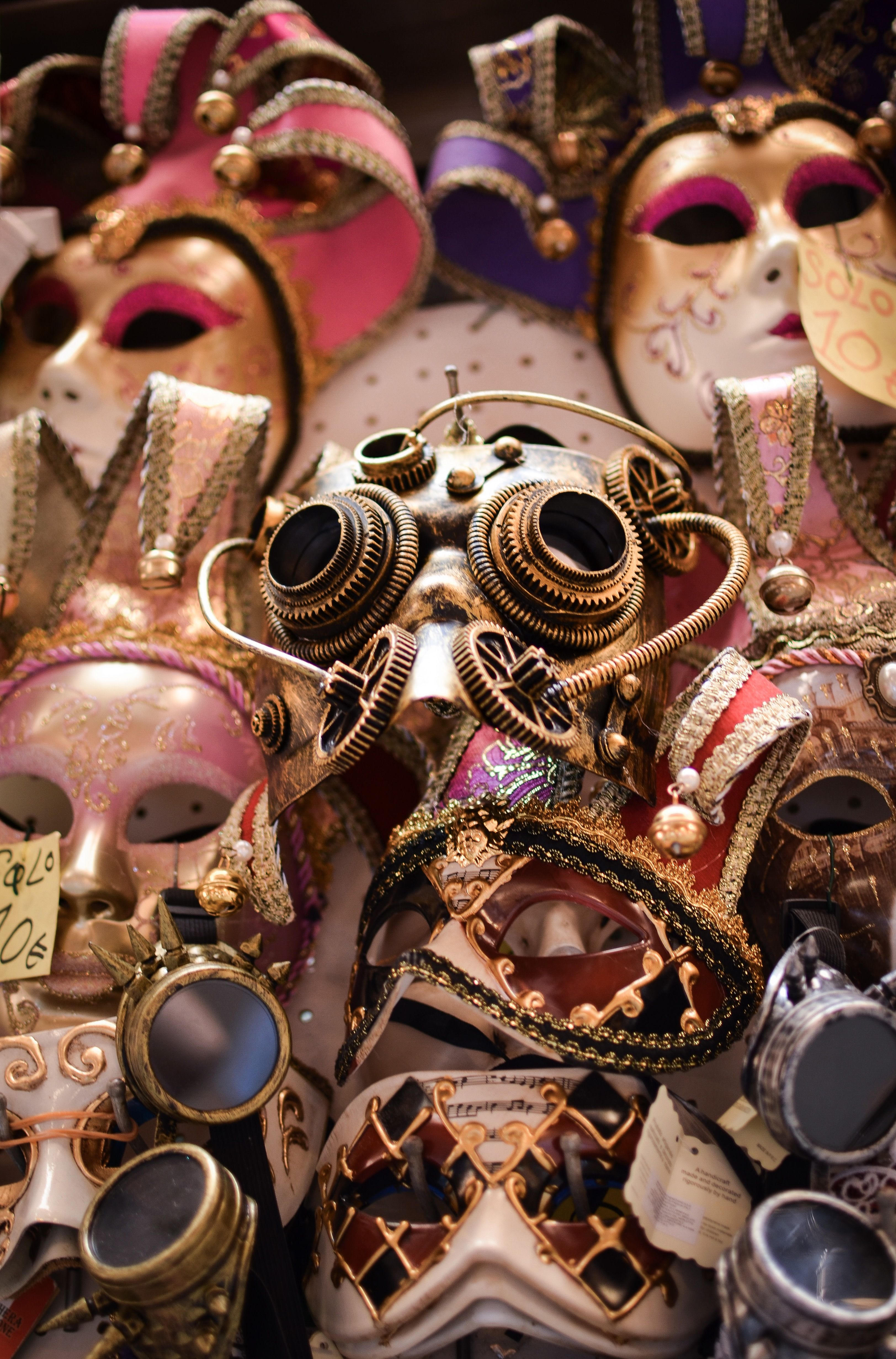 Costume Masks in a Store · Free Stock Photo