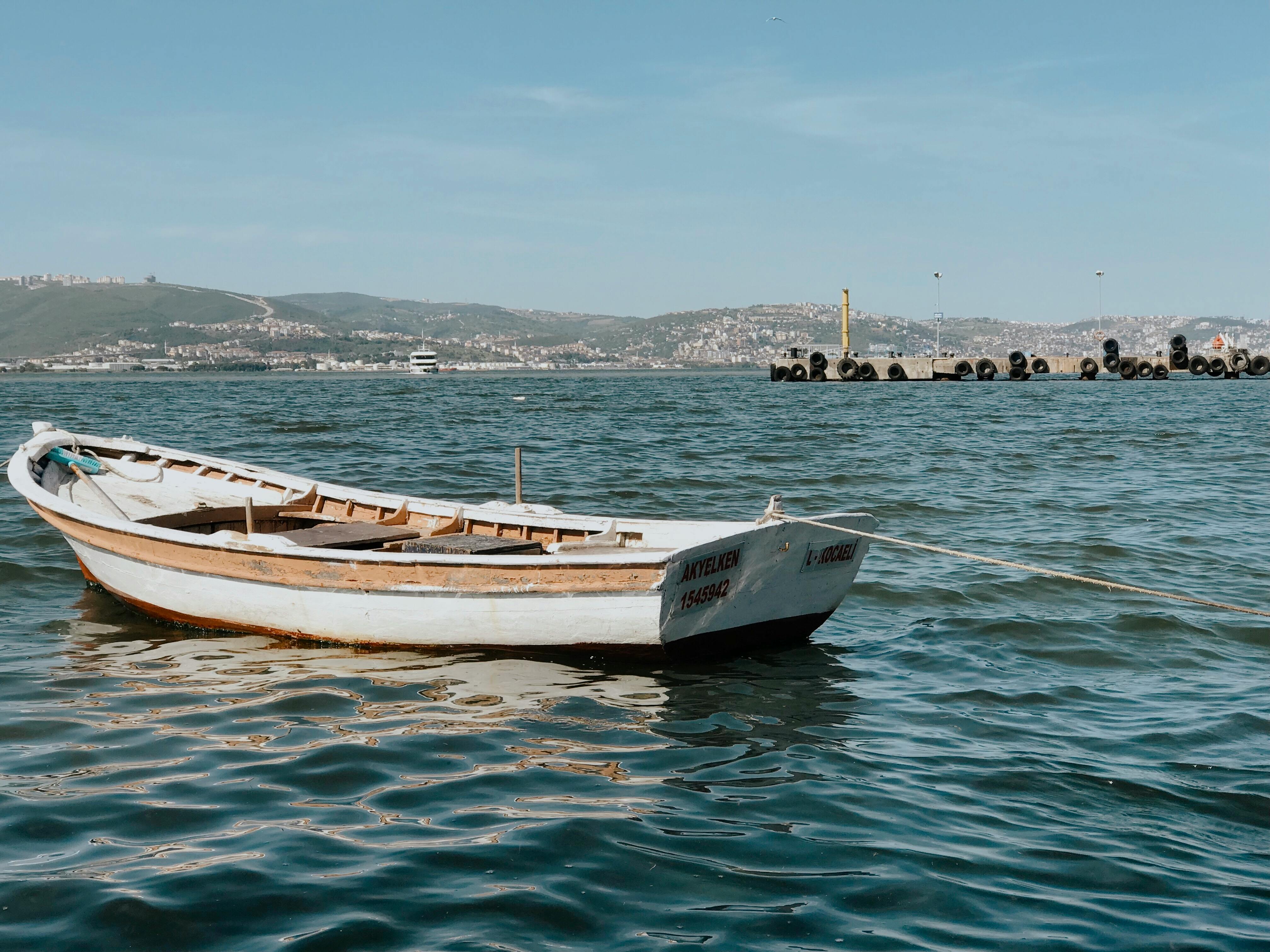 Boat Swimming in a Sea · Free Stock Photo
