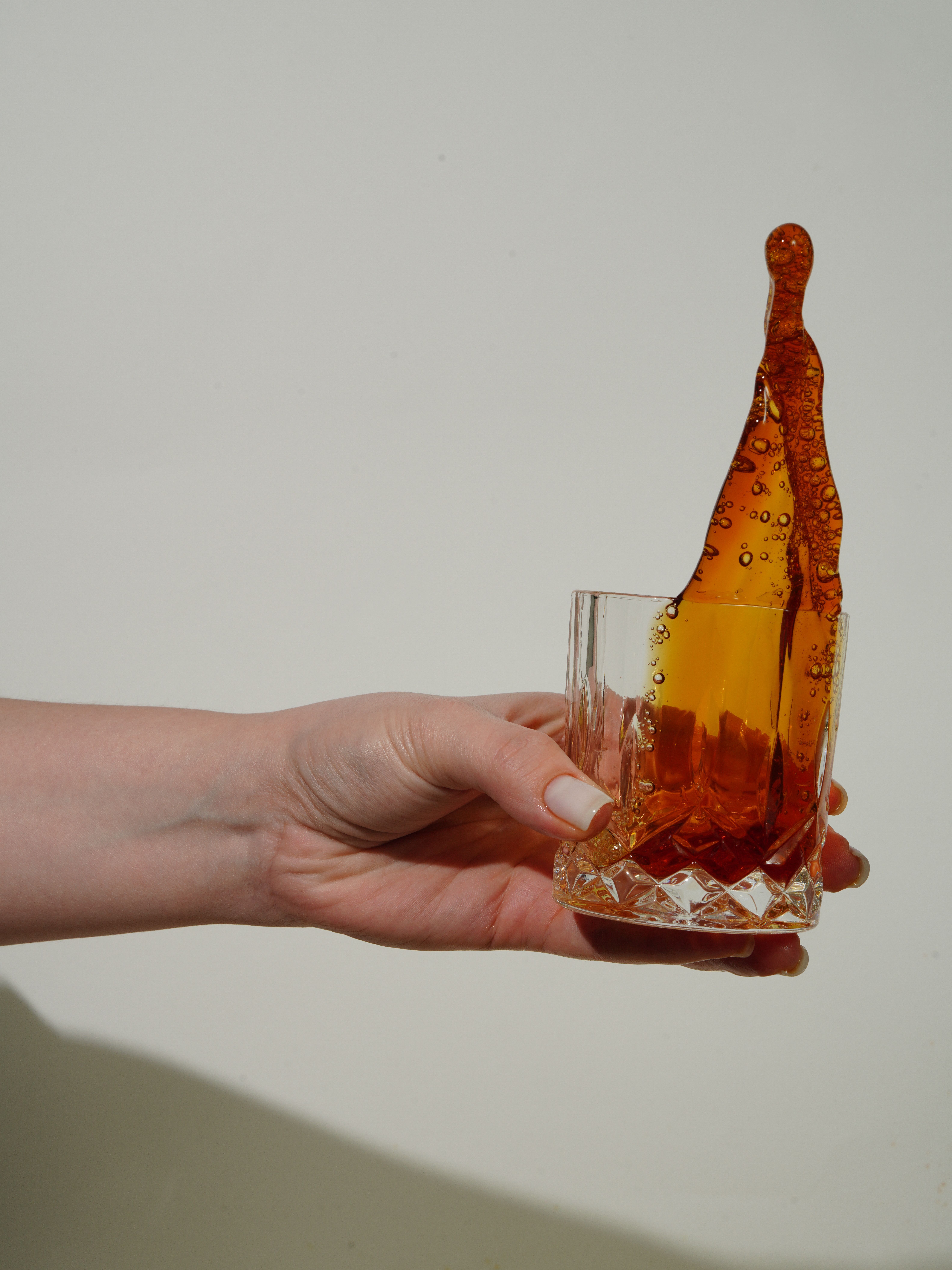 Splashing Drink in Glass · Free Stock Photo