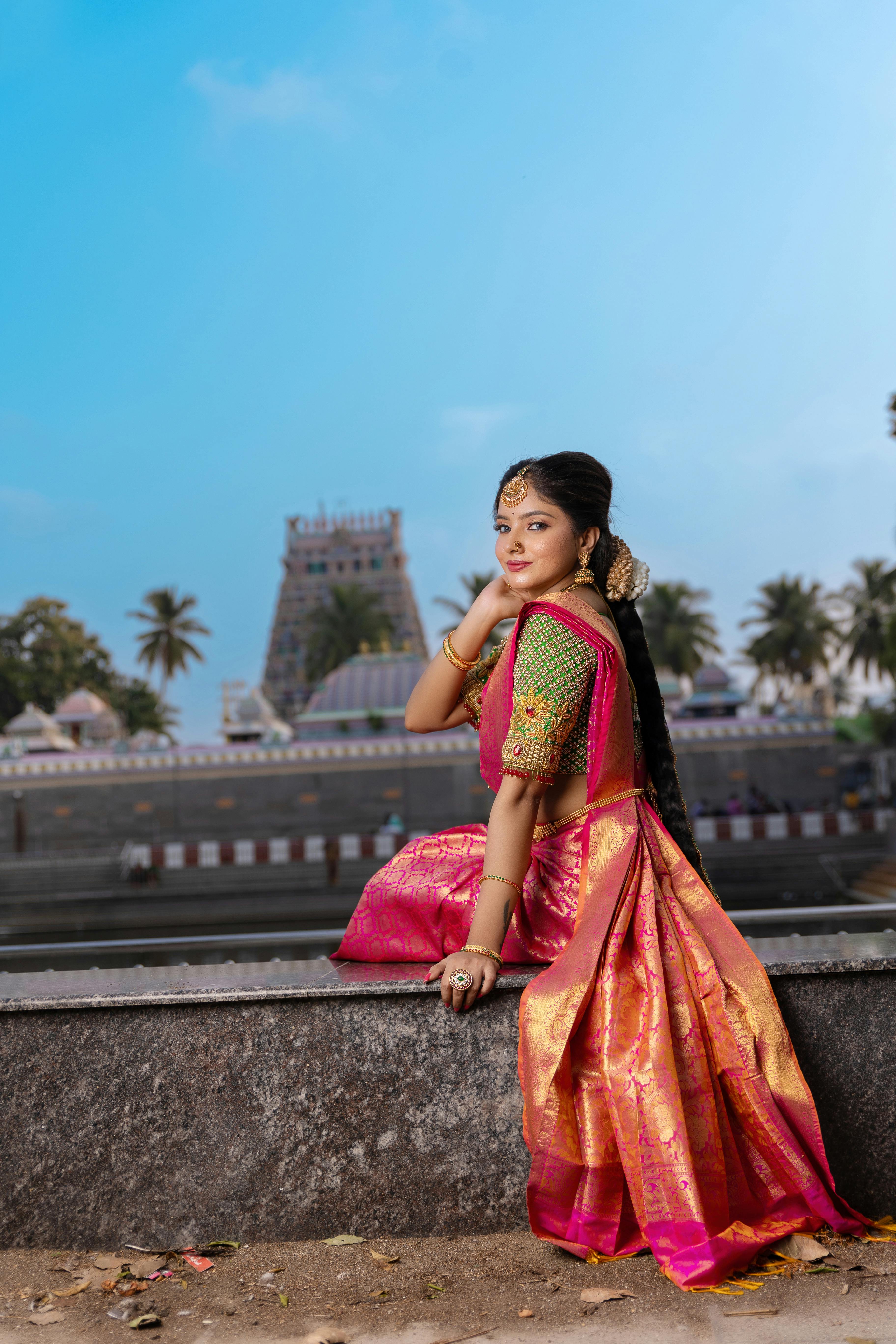 Woman in a Beautiful Traditional Dress · Free Stock Photo