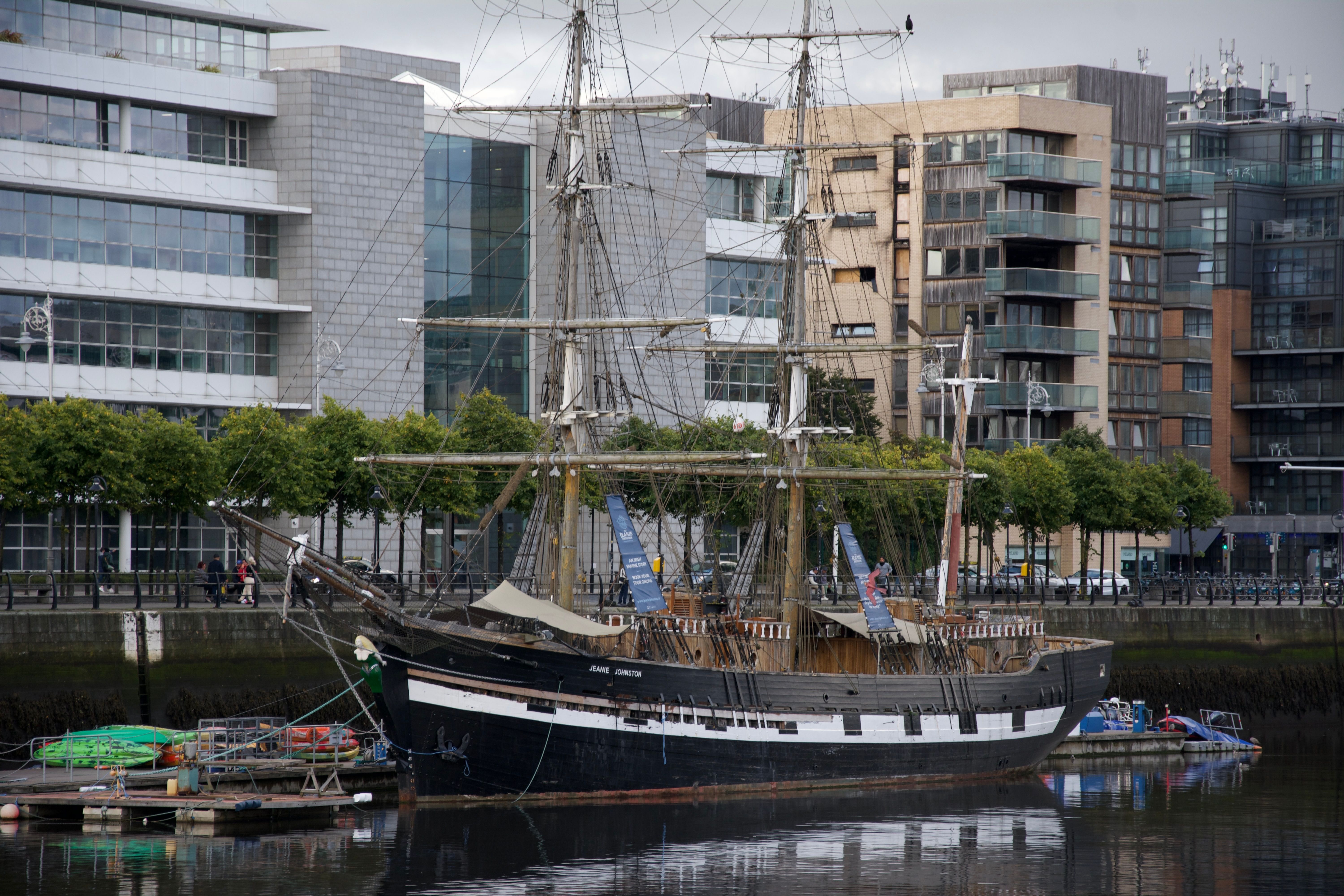 Jeanie Johnston Ship at the River Liffey in Dublin, Ireland · Free ...