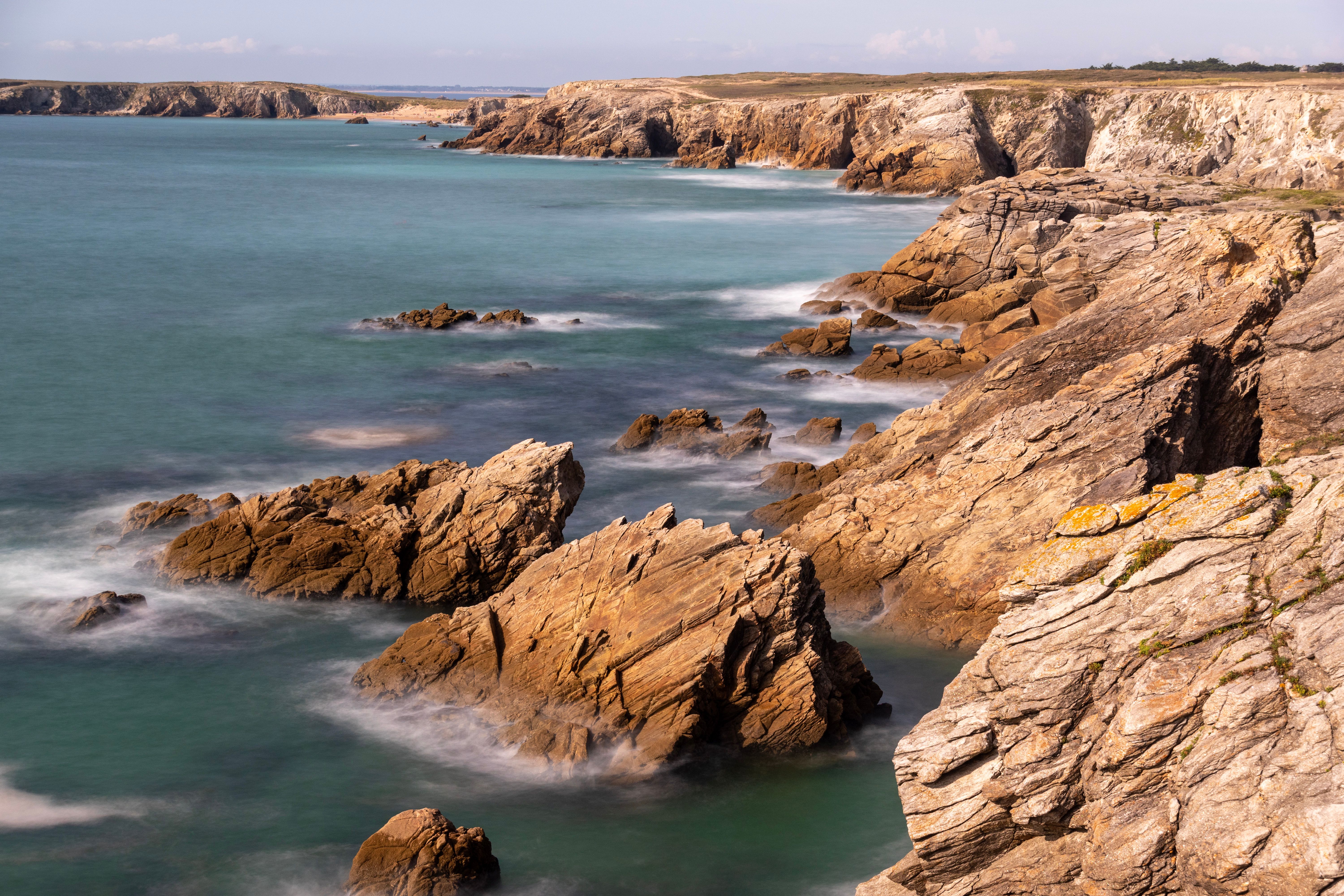 Stunning Sunset Over Bretagne Cliffs · Free Stock Photo