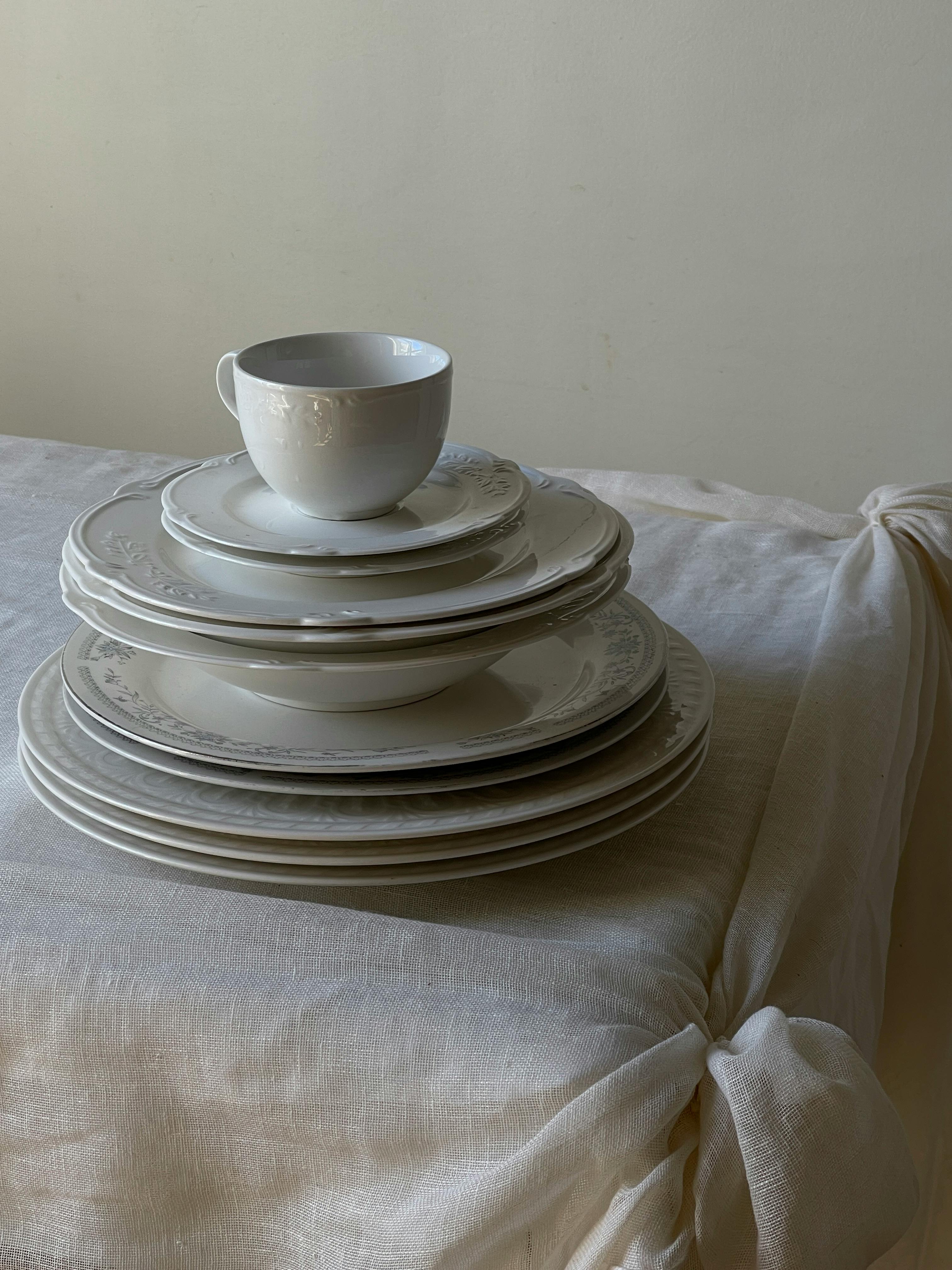 White Porcelain Tableware Set · Free Stock Photo