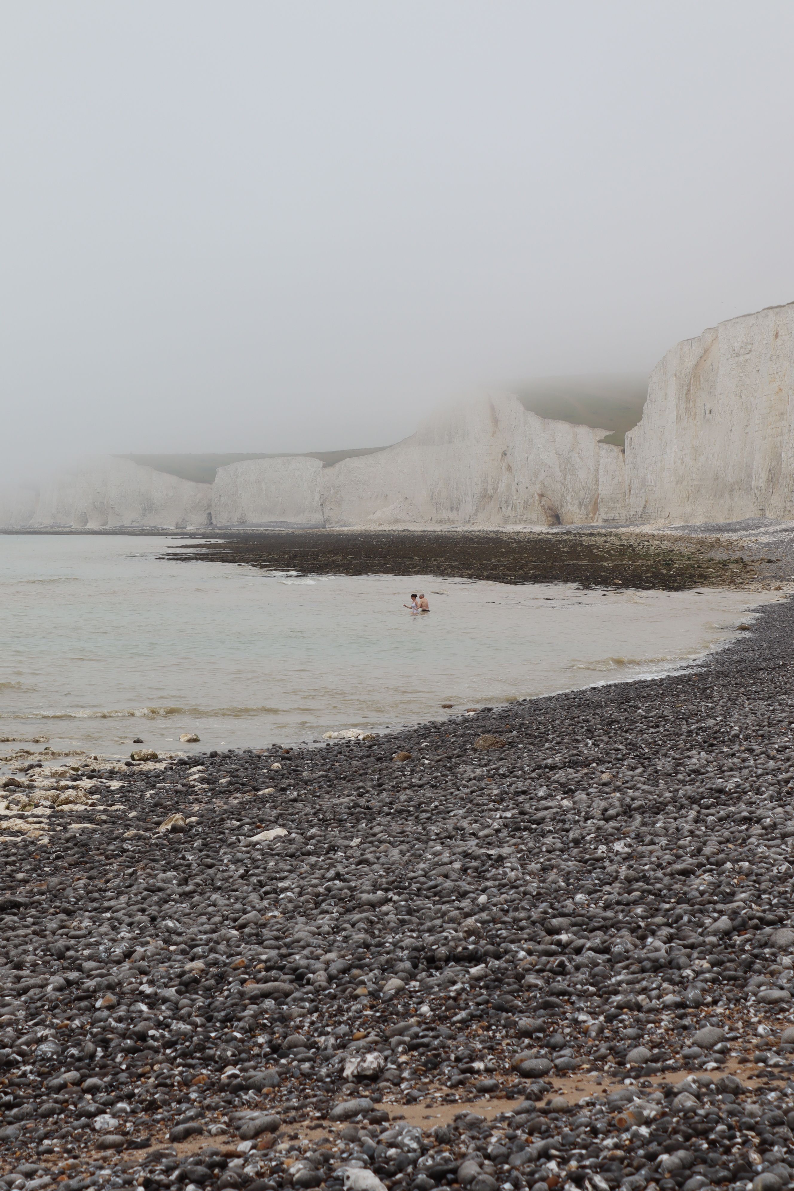 Fog over Beach and Cliff on Sea Shore · Free Stock Photo
