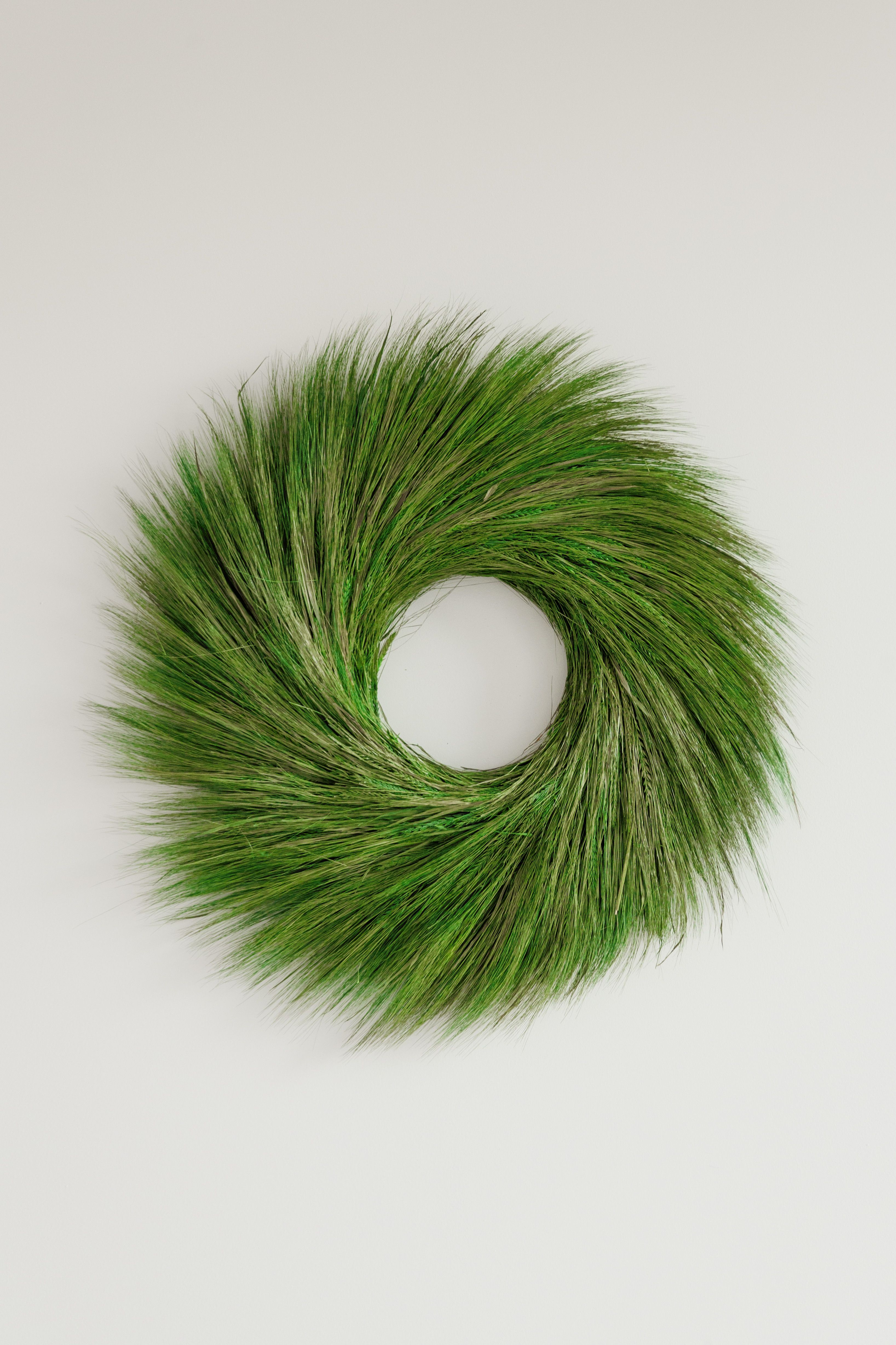 Green, Circular Grass Garland · Free Stock Photo