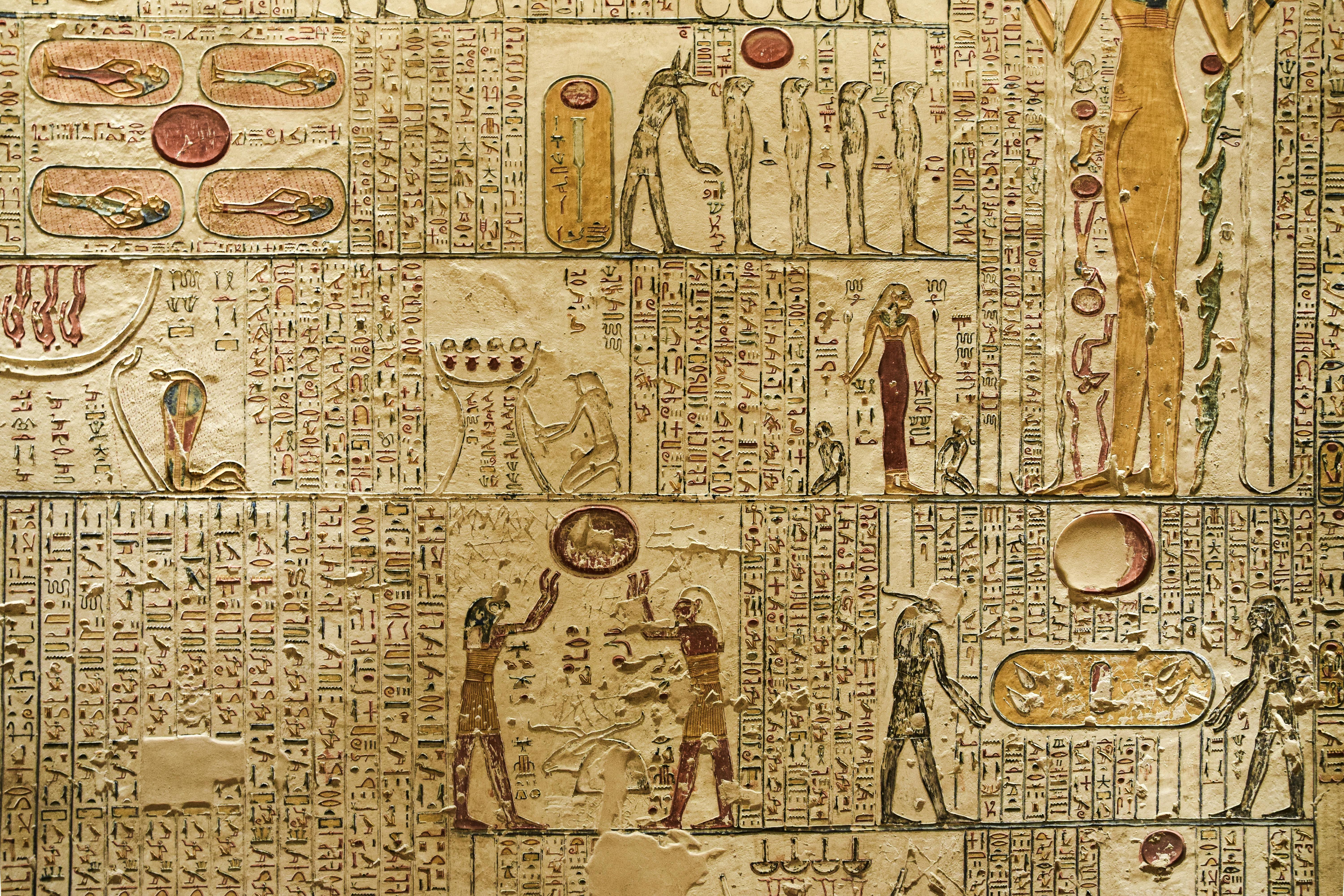 Close up of Hieroglyphs · Free Stock Photo