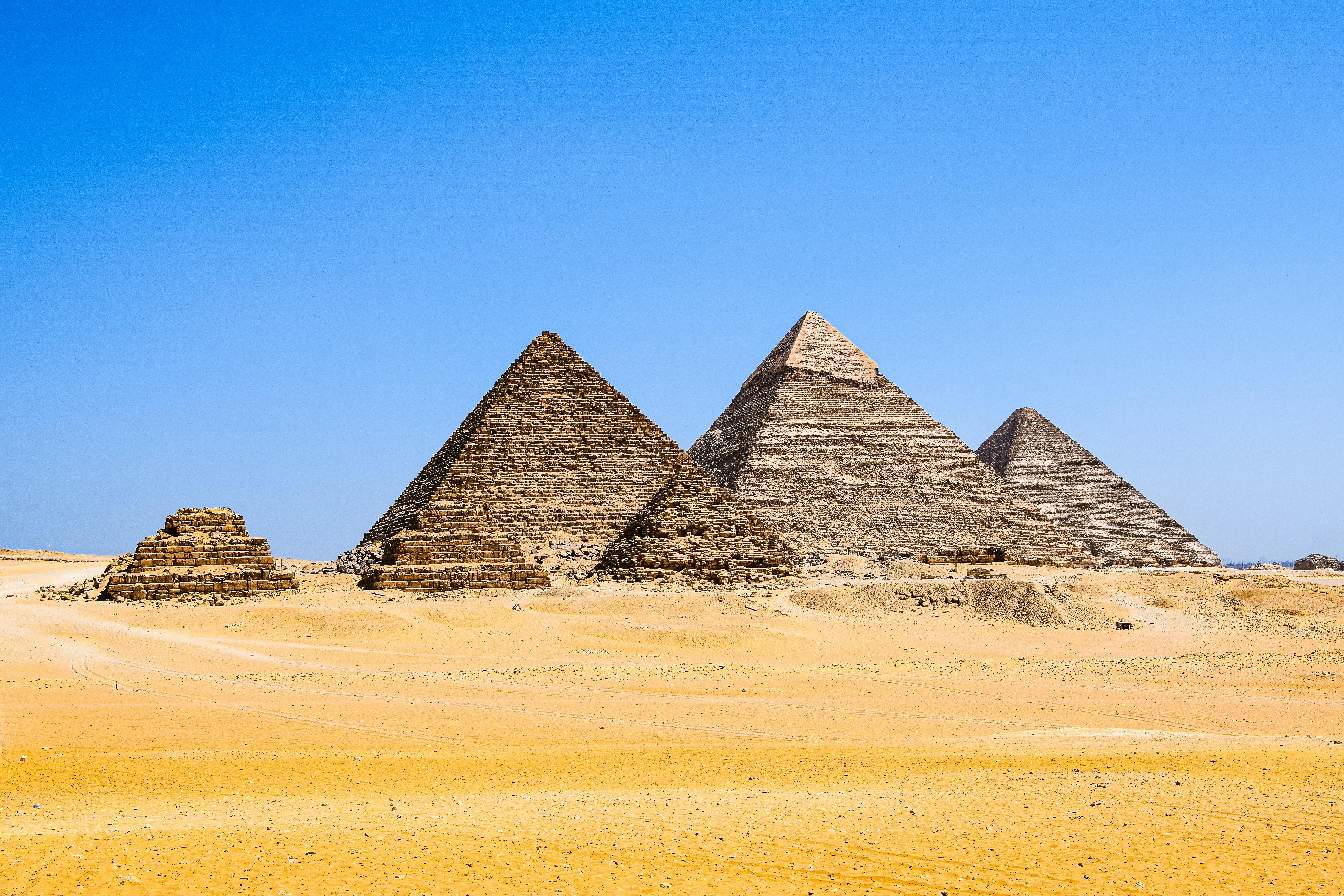 View of a Pyramids under Blue Sky in Egypt · Free Stock Photo