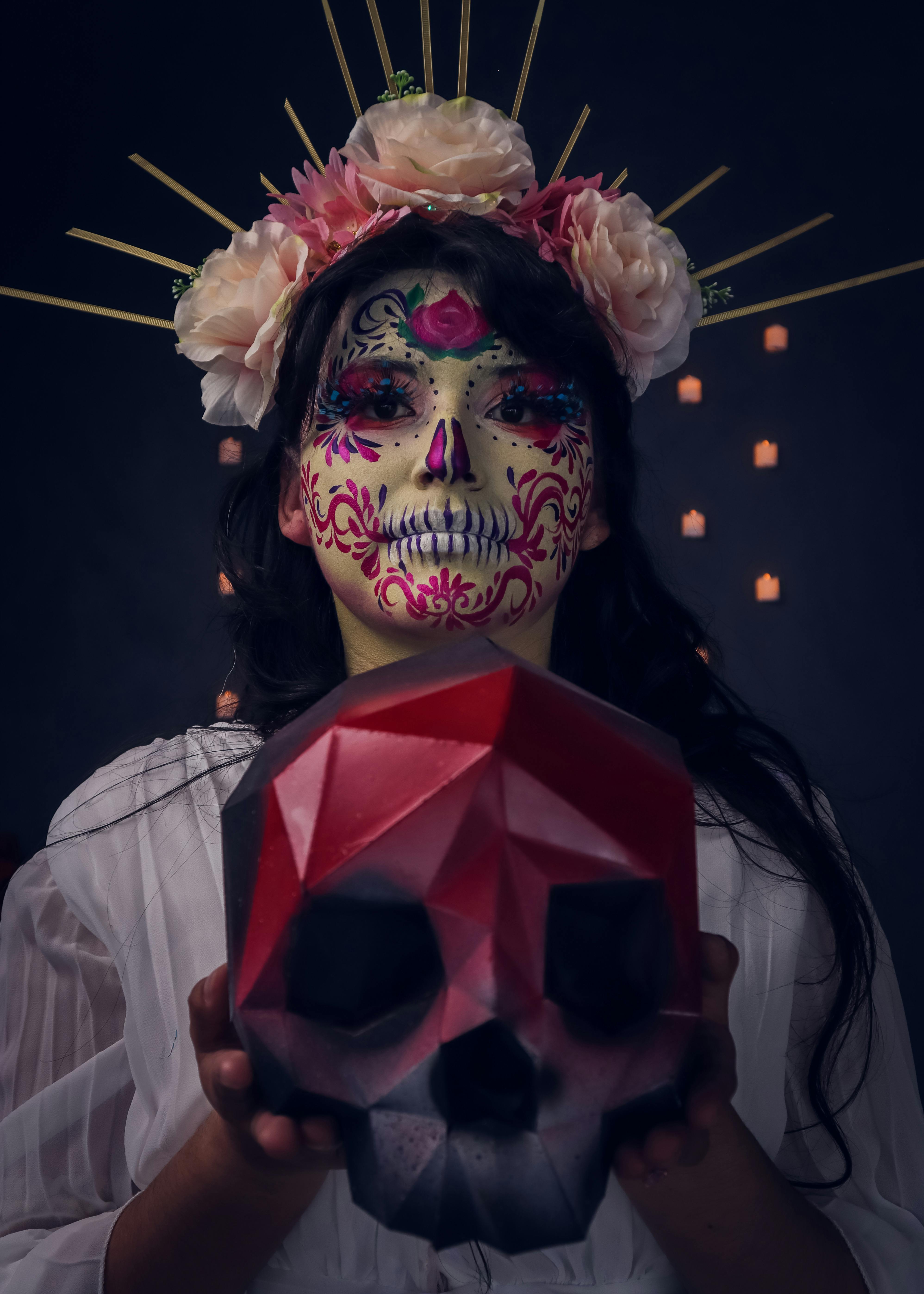 Foto de stock gratuita sobre adulto, arte, arte del cráneo, cara ...