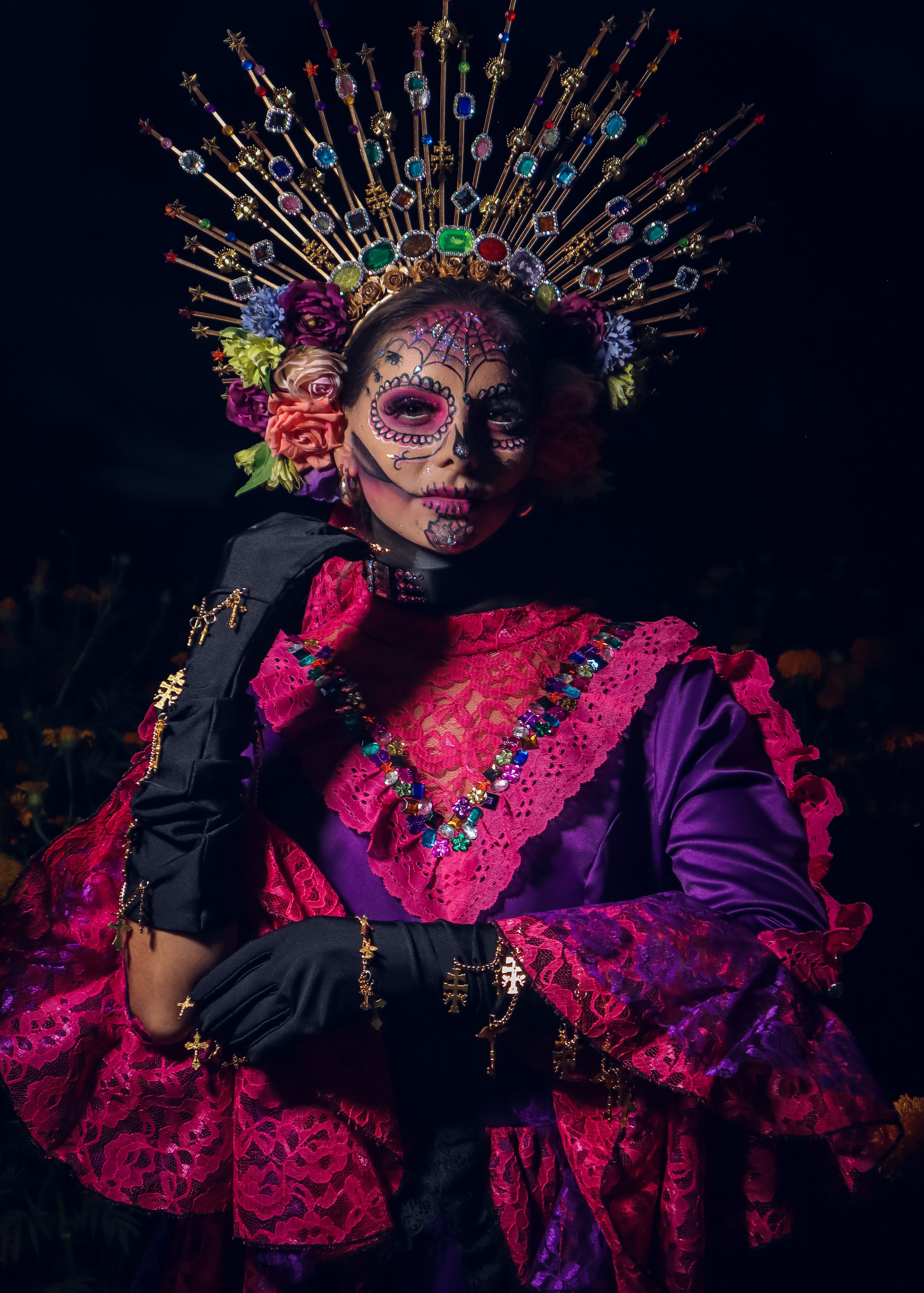 Mexican Catrina in Dress · Free Stock Photo