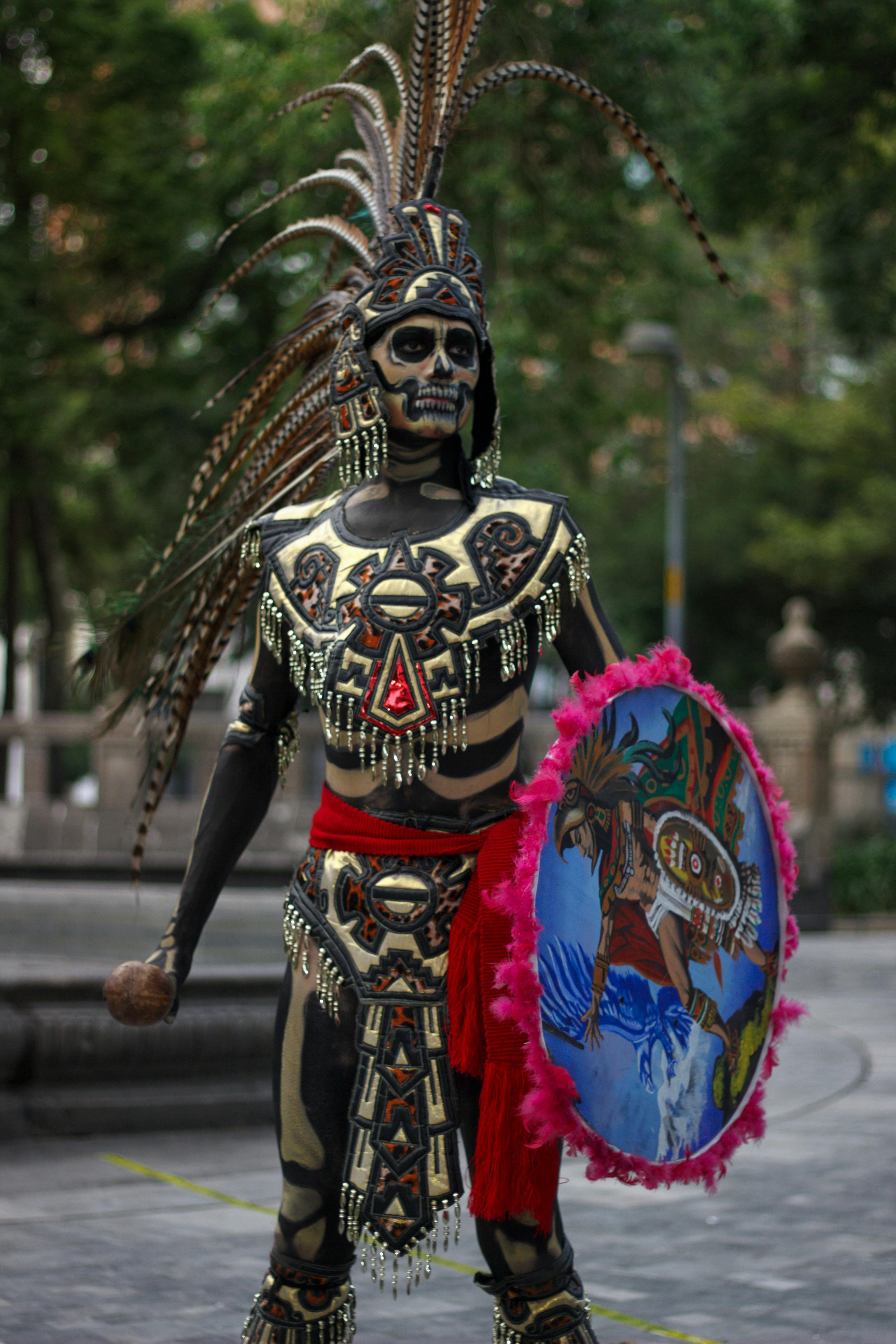 Man in Aztec Warrior Costume · Free Stock Photo