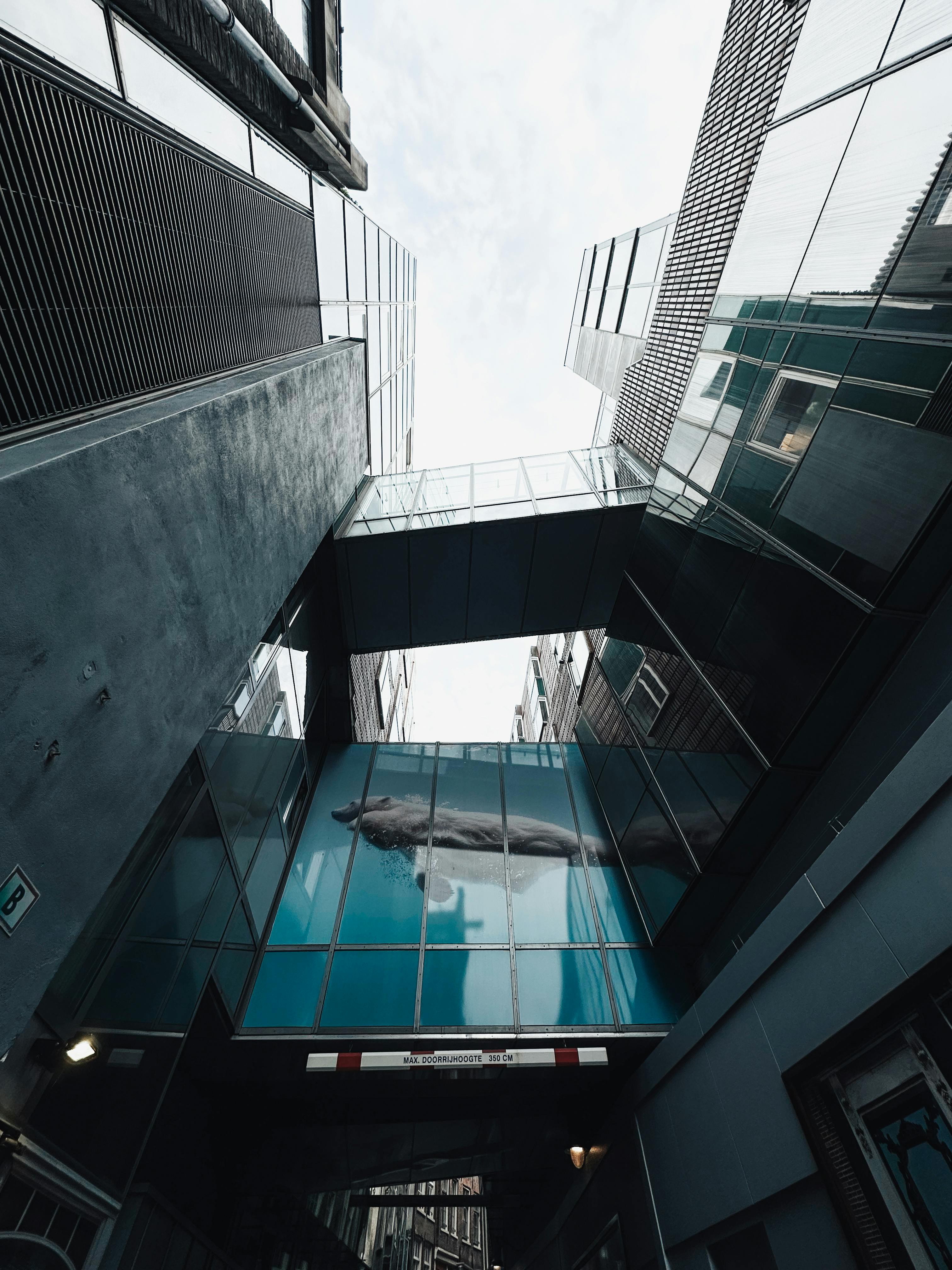 Modern Building with Connectors · Free Stock Photo