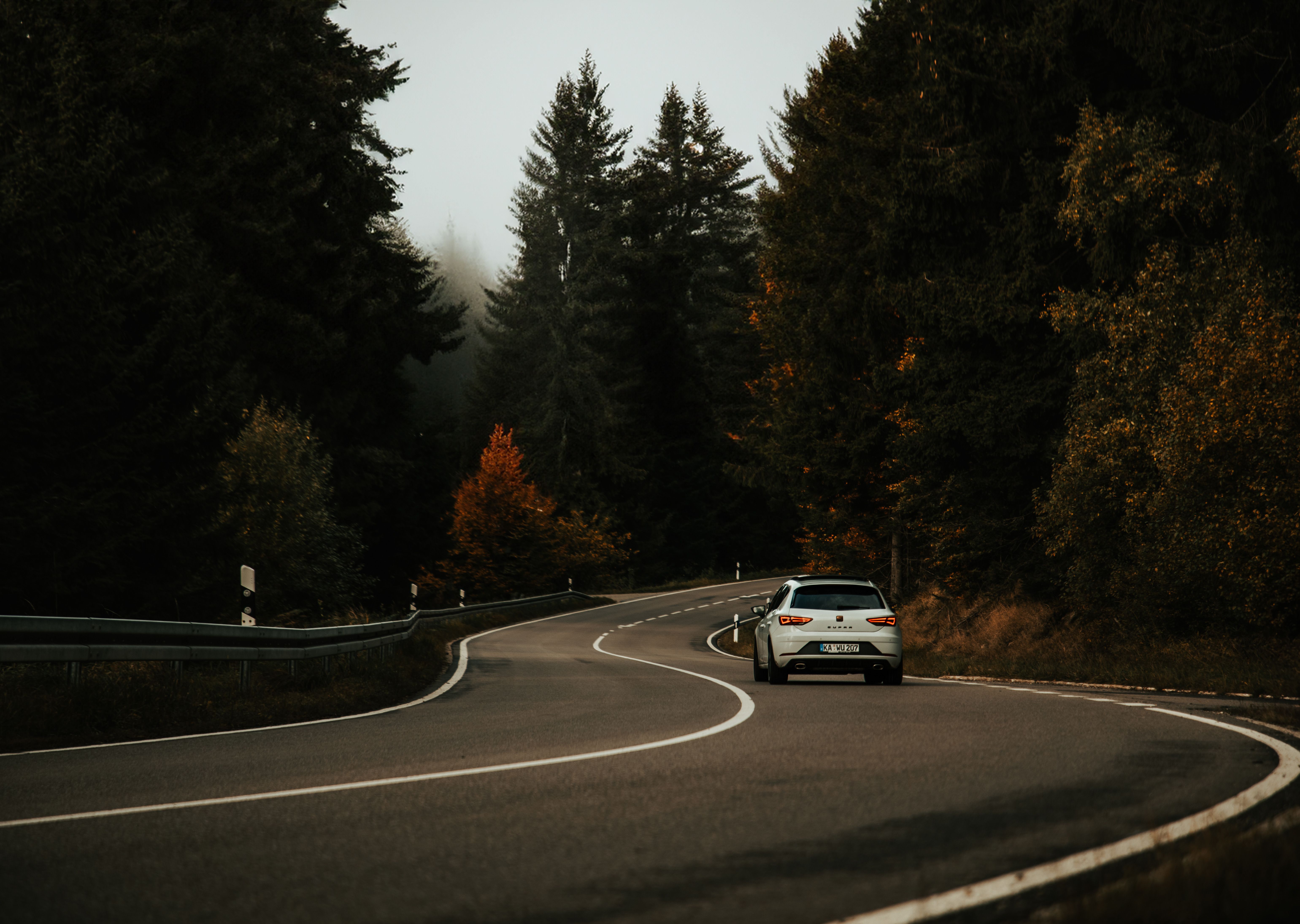 Modern Sport Car Driving on Road · Free Stock Photo