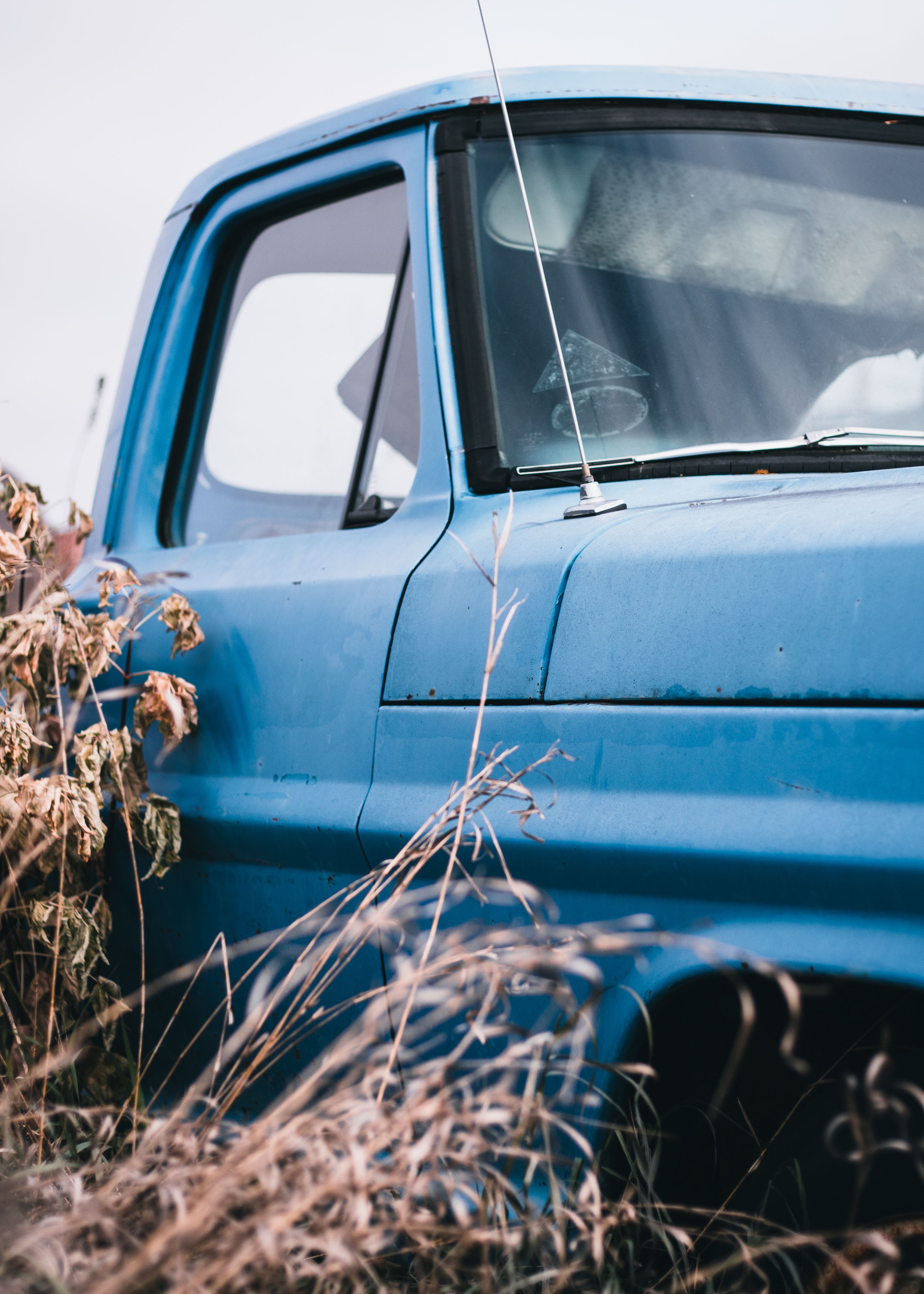 Close up of Blue, Vintage Pick-up Car · Free Stock Photo