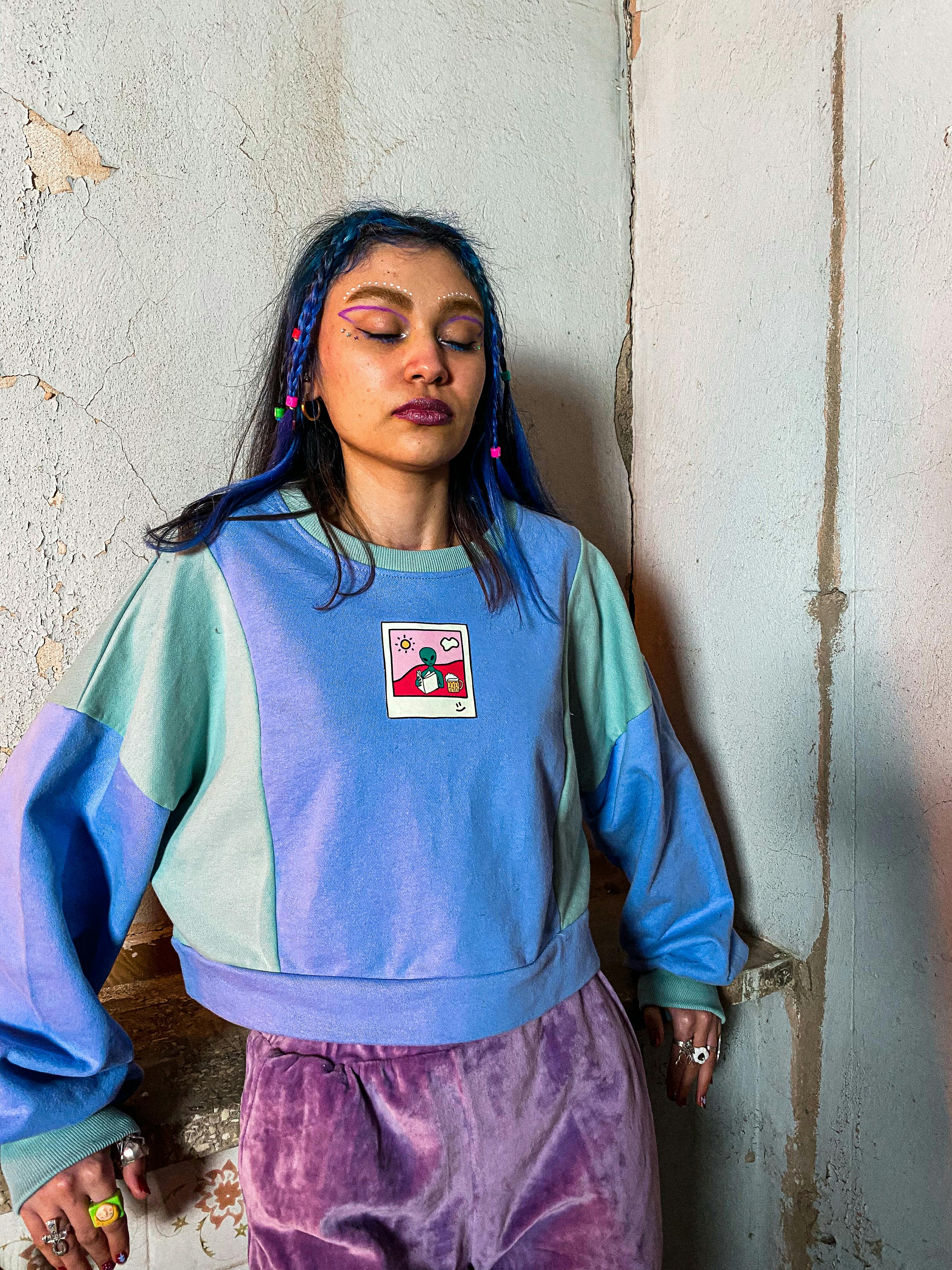 Portrait of Woman Wearing Colorful Tracksuit · Free Stock Photo