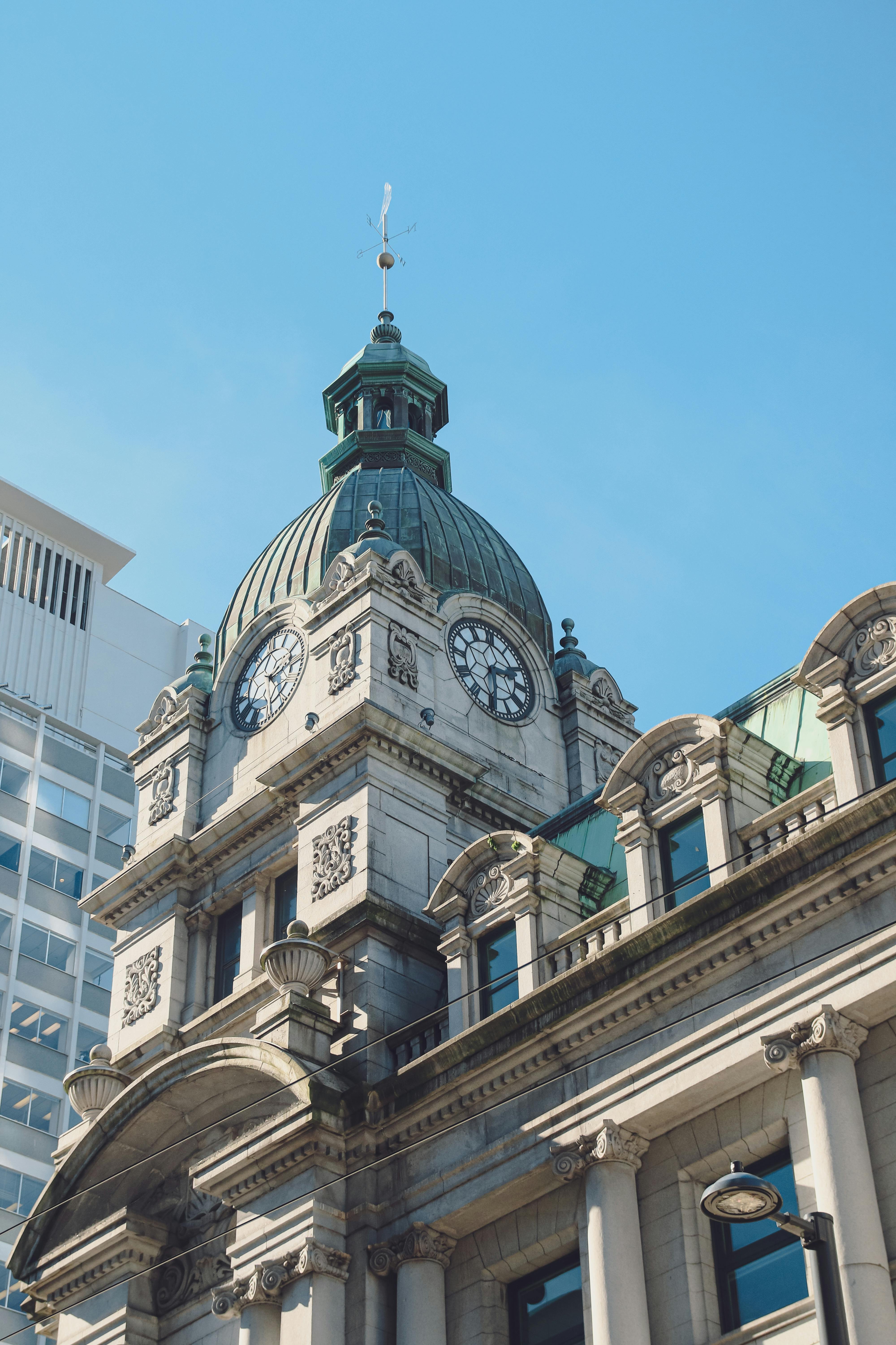Clock Tower of the Sinclair Centre, Vancouver, Canada · Free Stock Photo