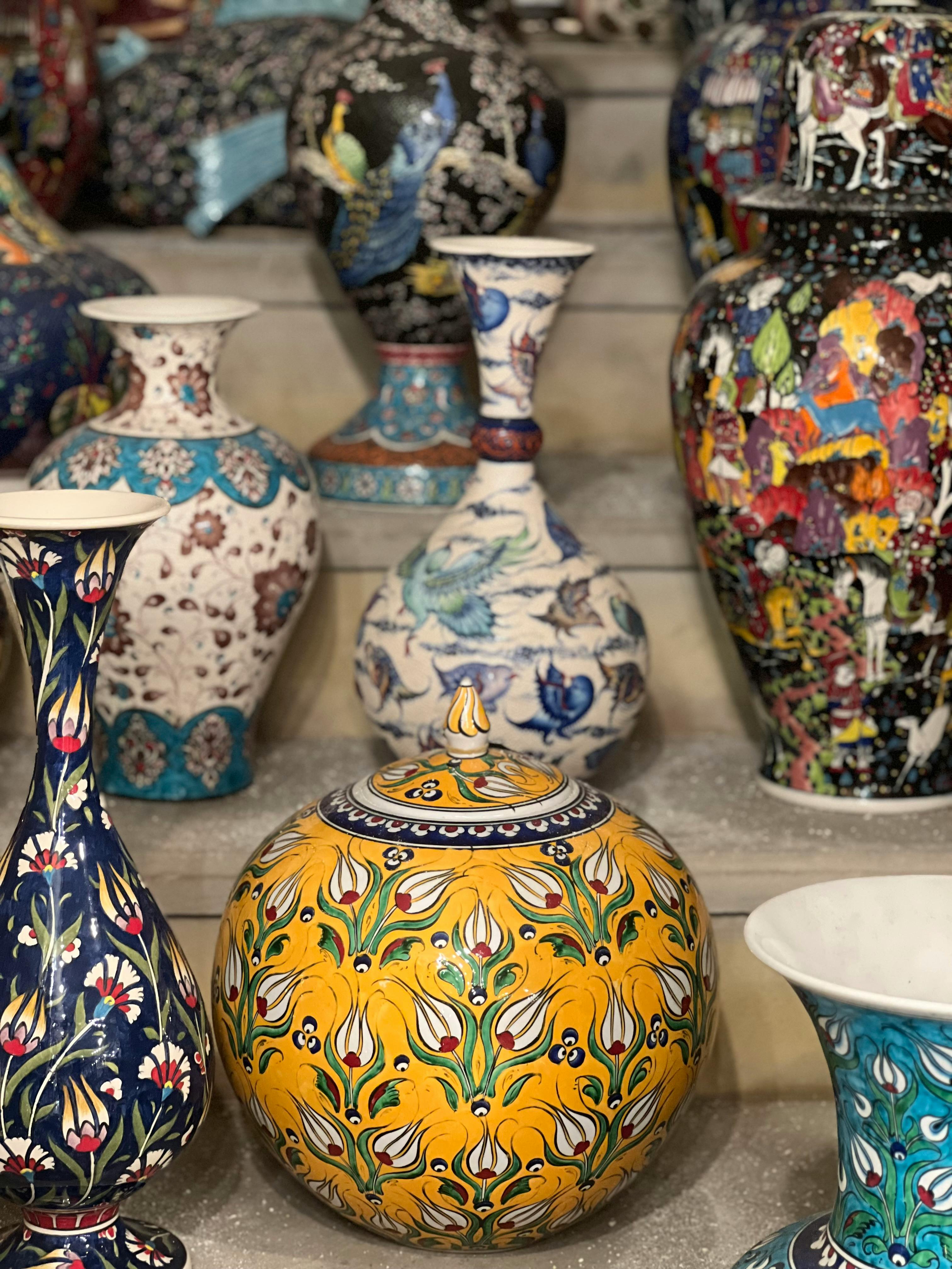 Colorful, Handmade Traditional Vases · Free Stock Photo