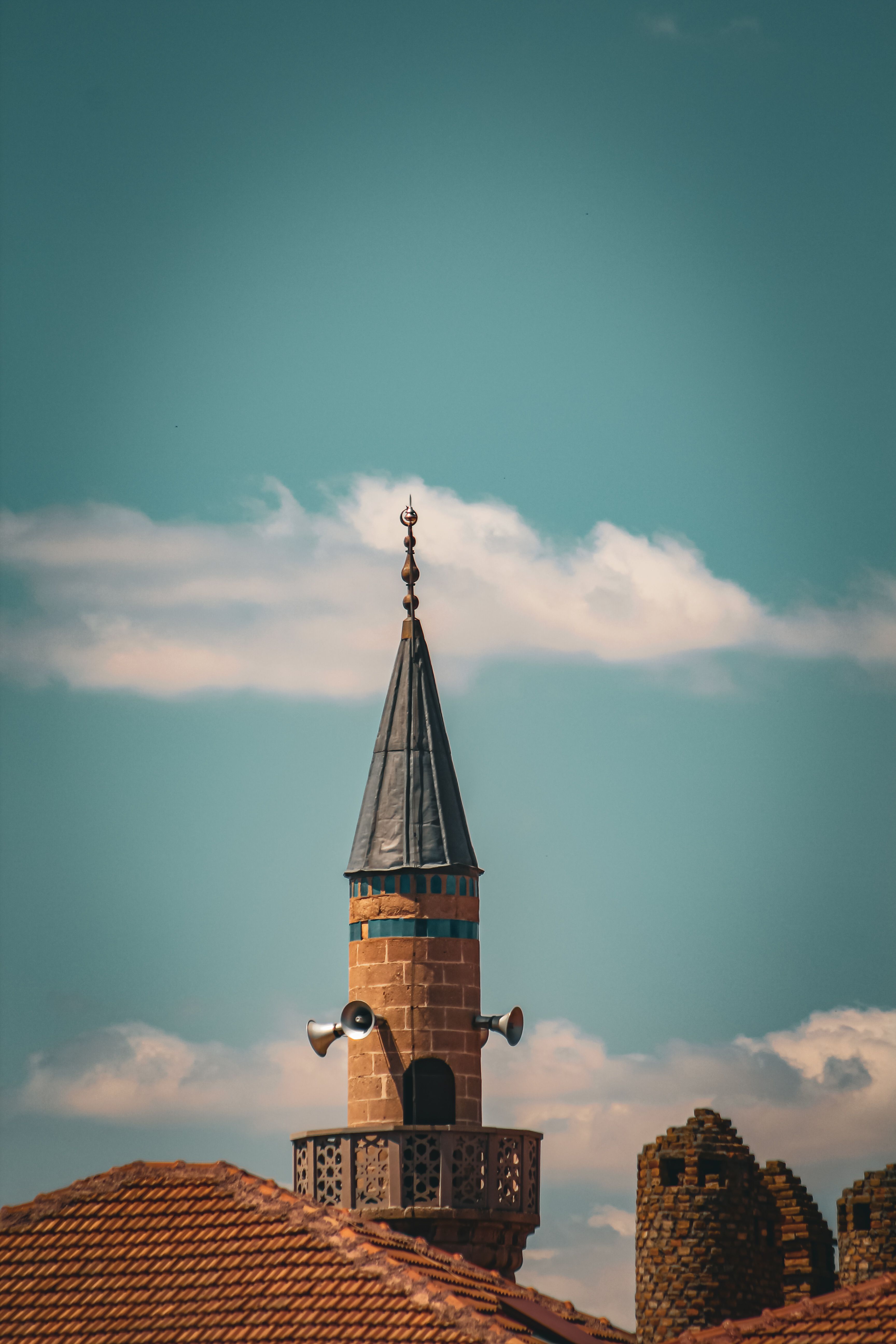 Marble Hall in Traditional Minaret Building · Free Stock Photo