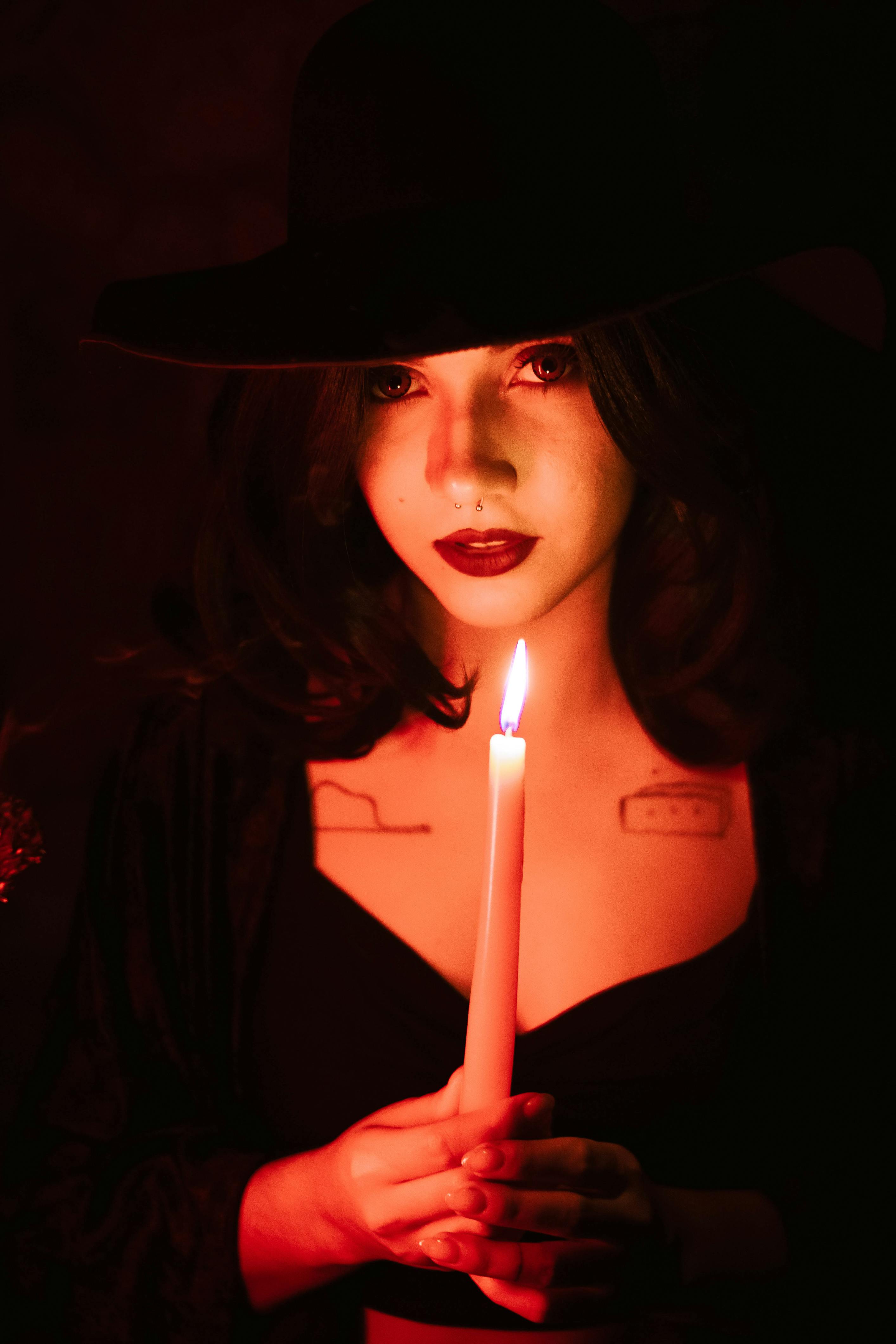 Woman in Black Witch Costume · Free Stock Photo