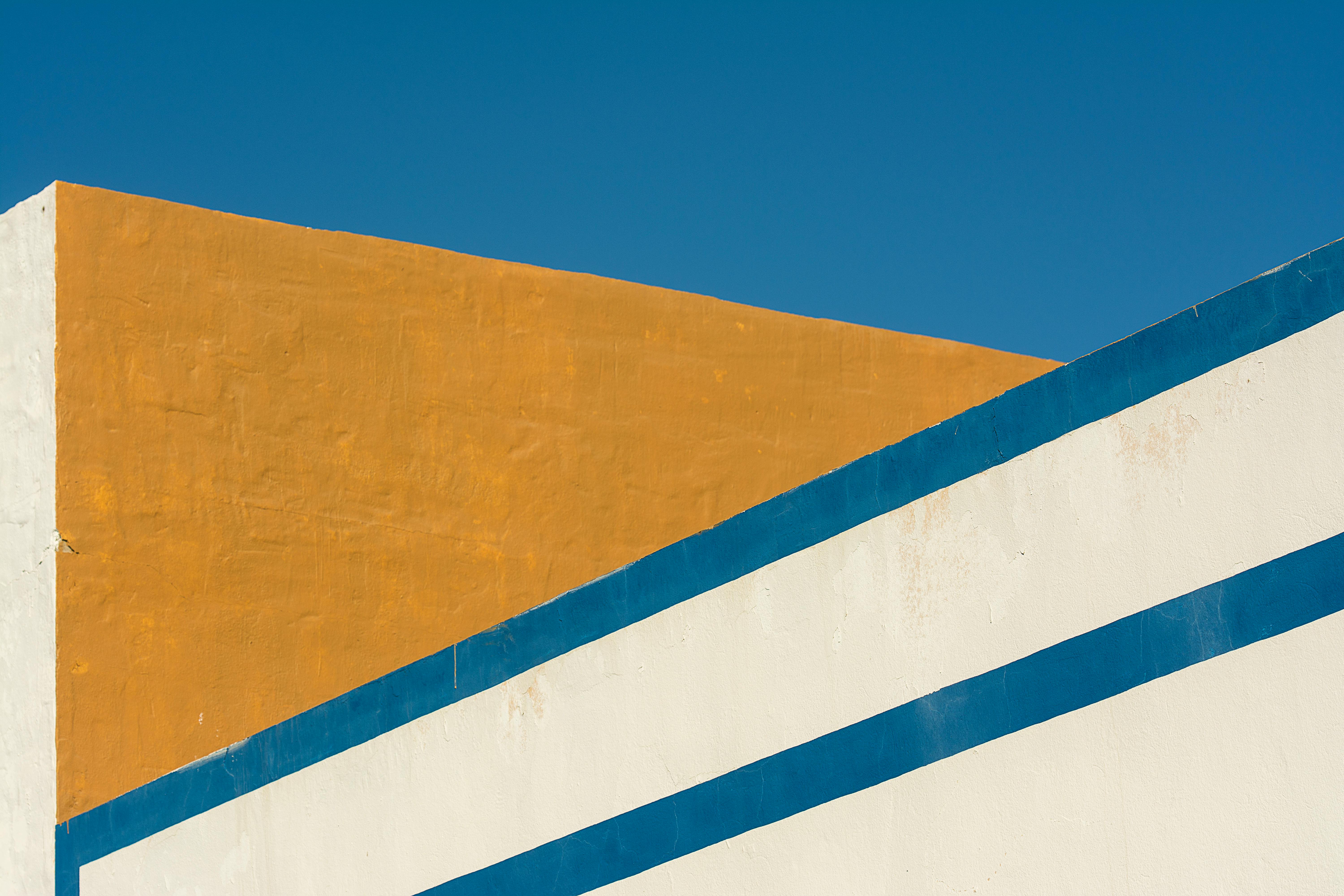 Intense Colors Abstract Art on the Building Facade · Free Stock Photo