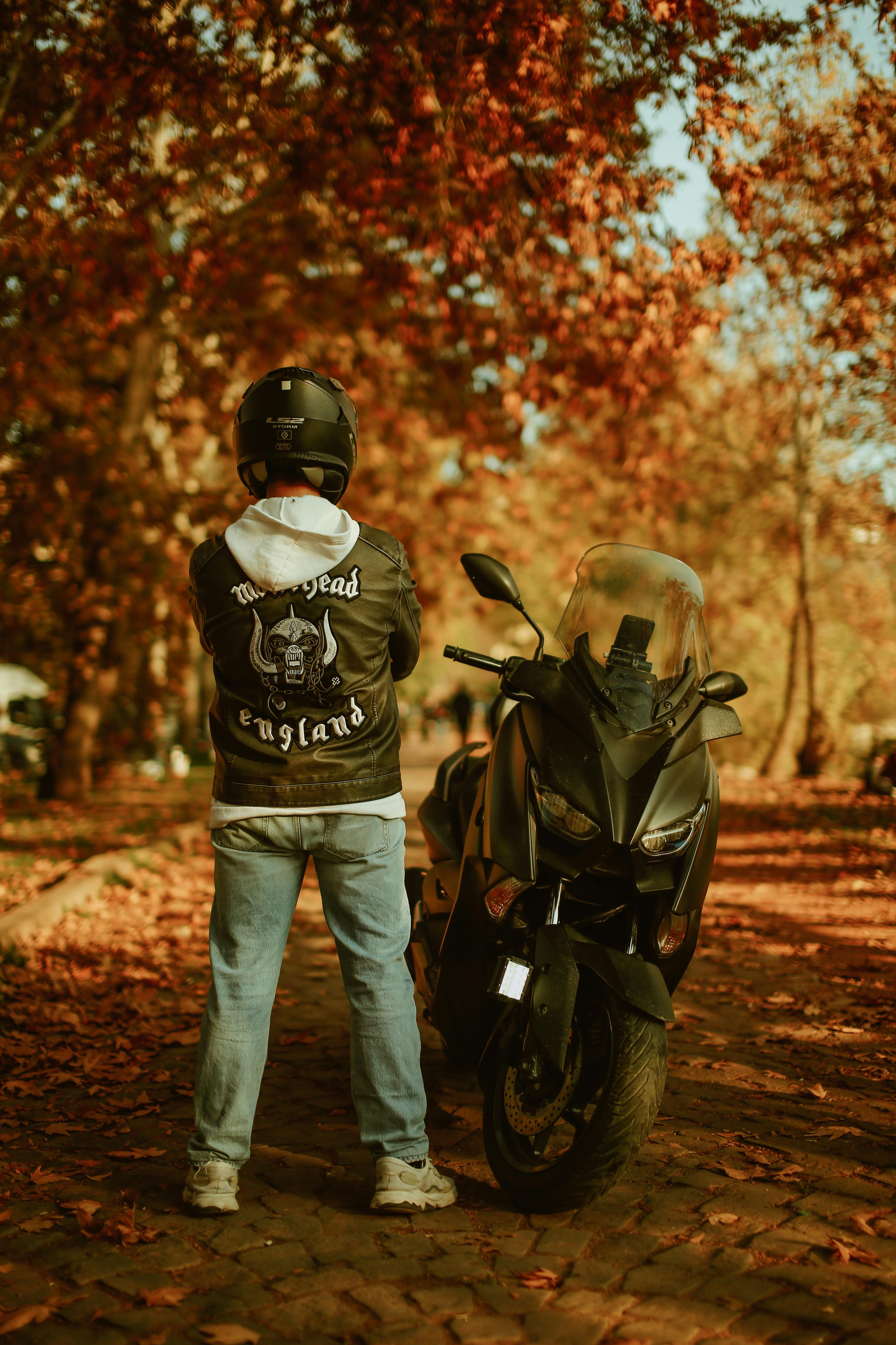 Back View of Motorbike · Free Stock Photo