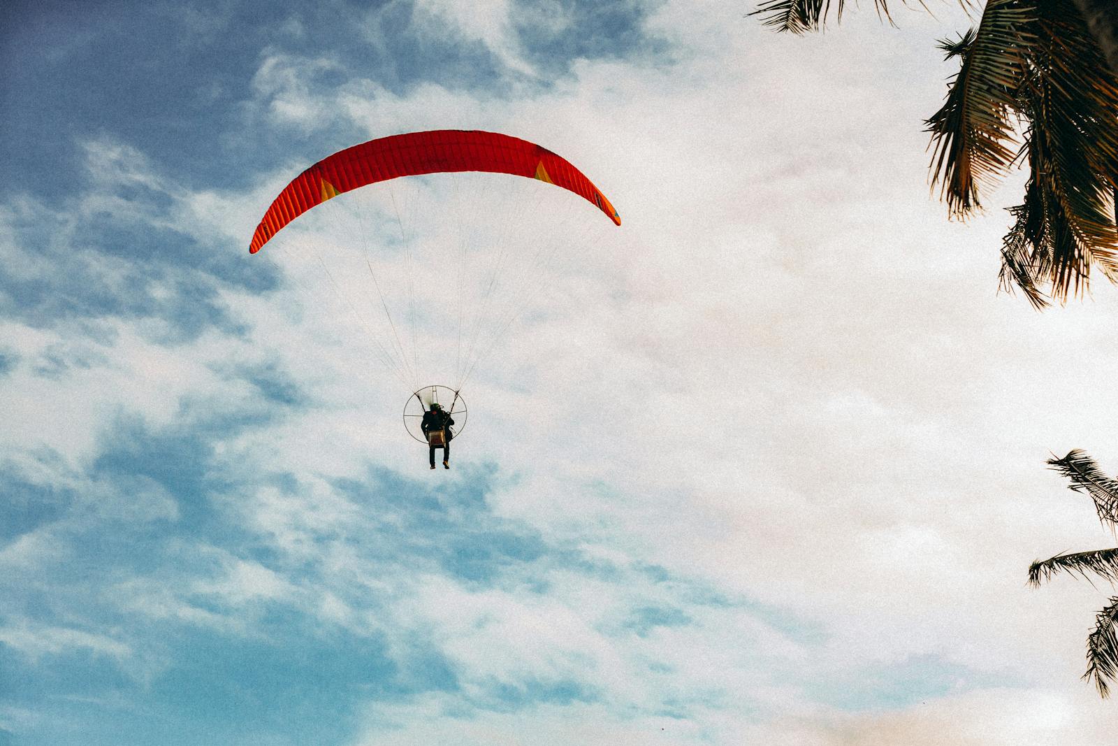Person Jumping With Parachute Photos, Download The BEST Free Person ...