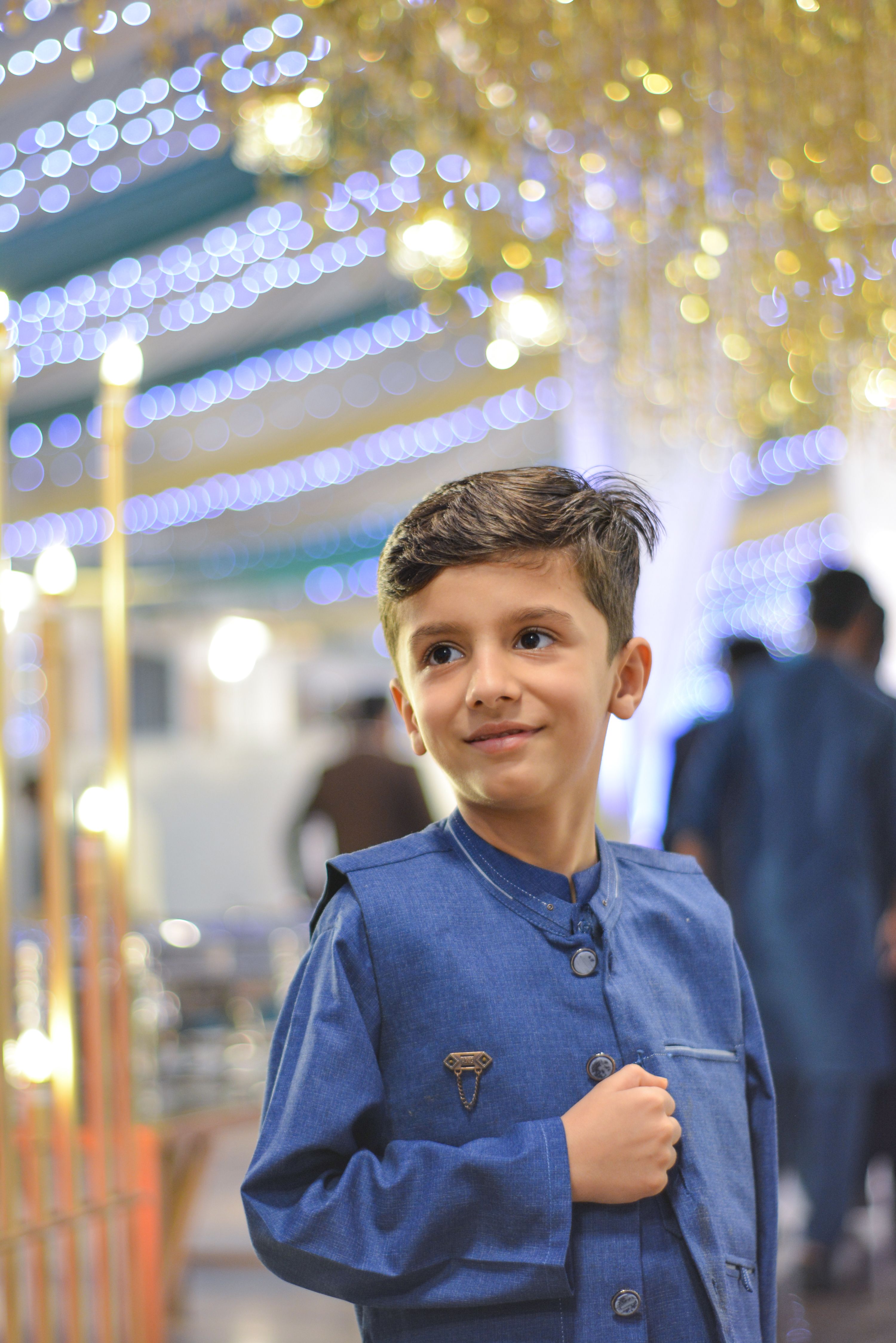 Boy in Blue Clothes and Vest · Free Stock Photo