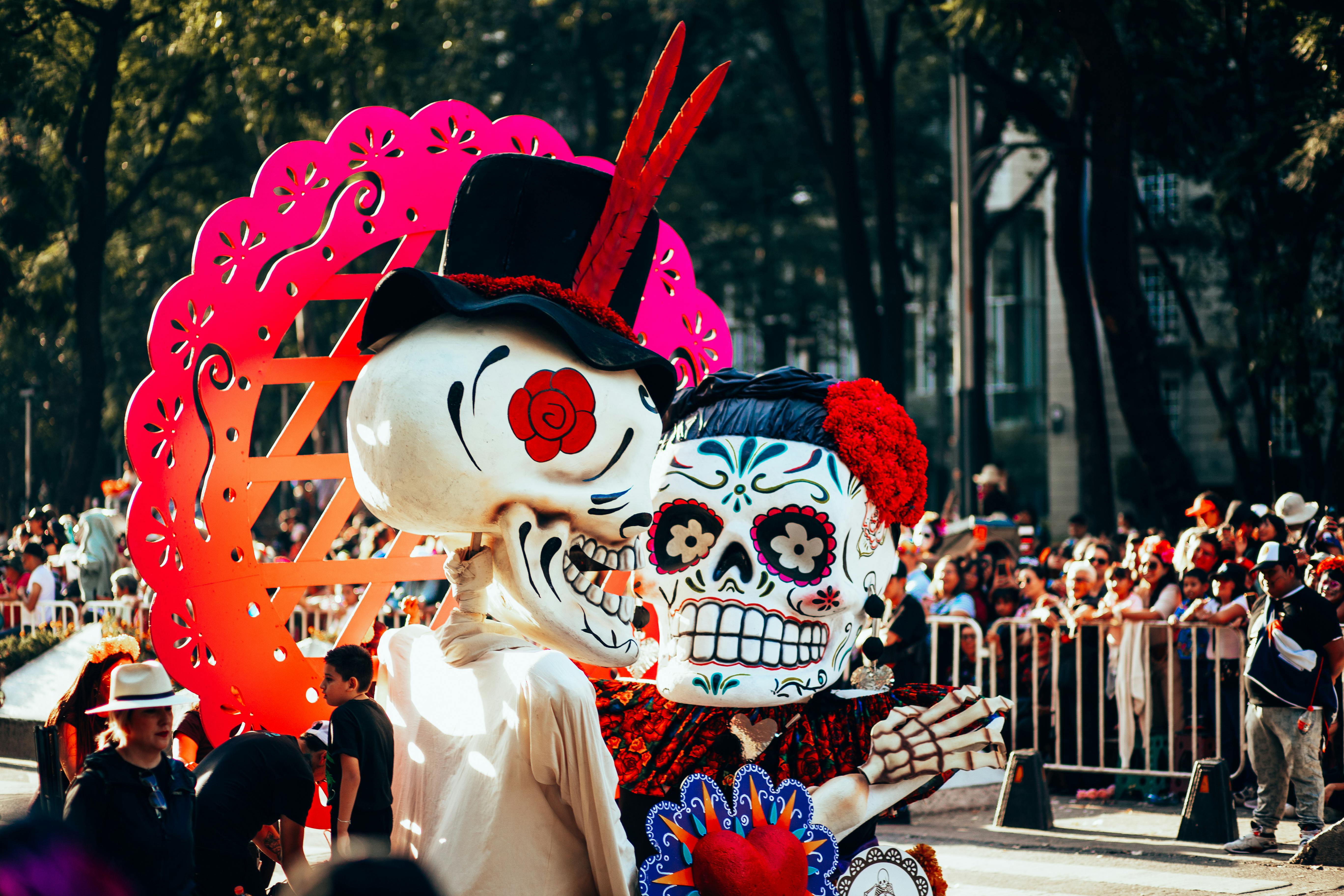 Skeletons at Parade in Mexico · Free Stock Photo