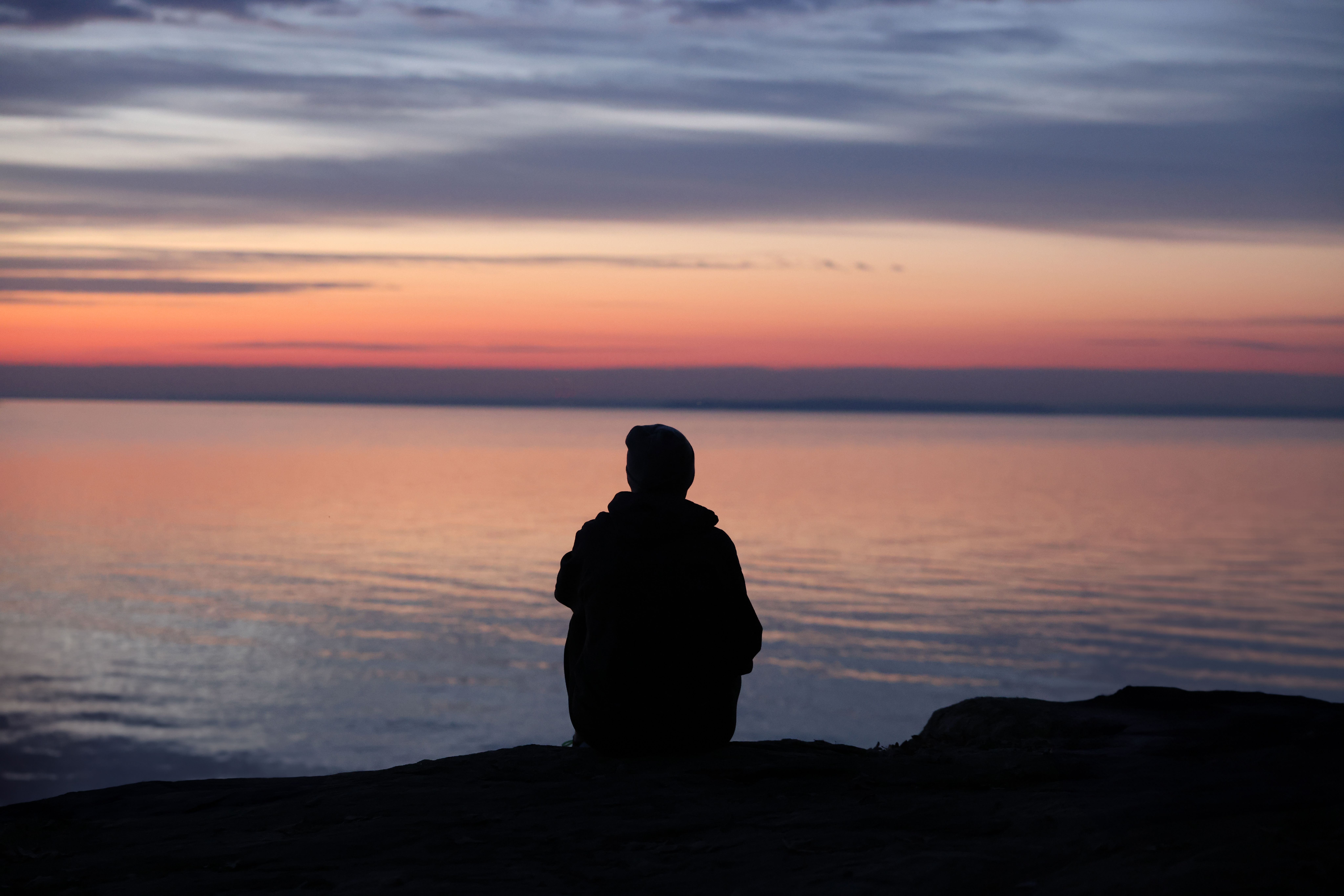 Woman Looking at Sunset · Free Stock Photo
