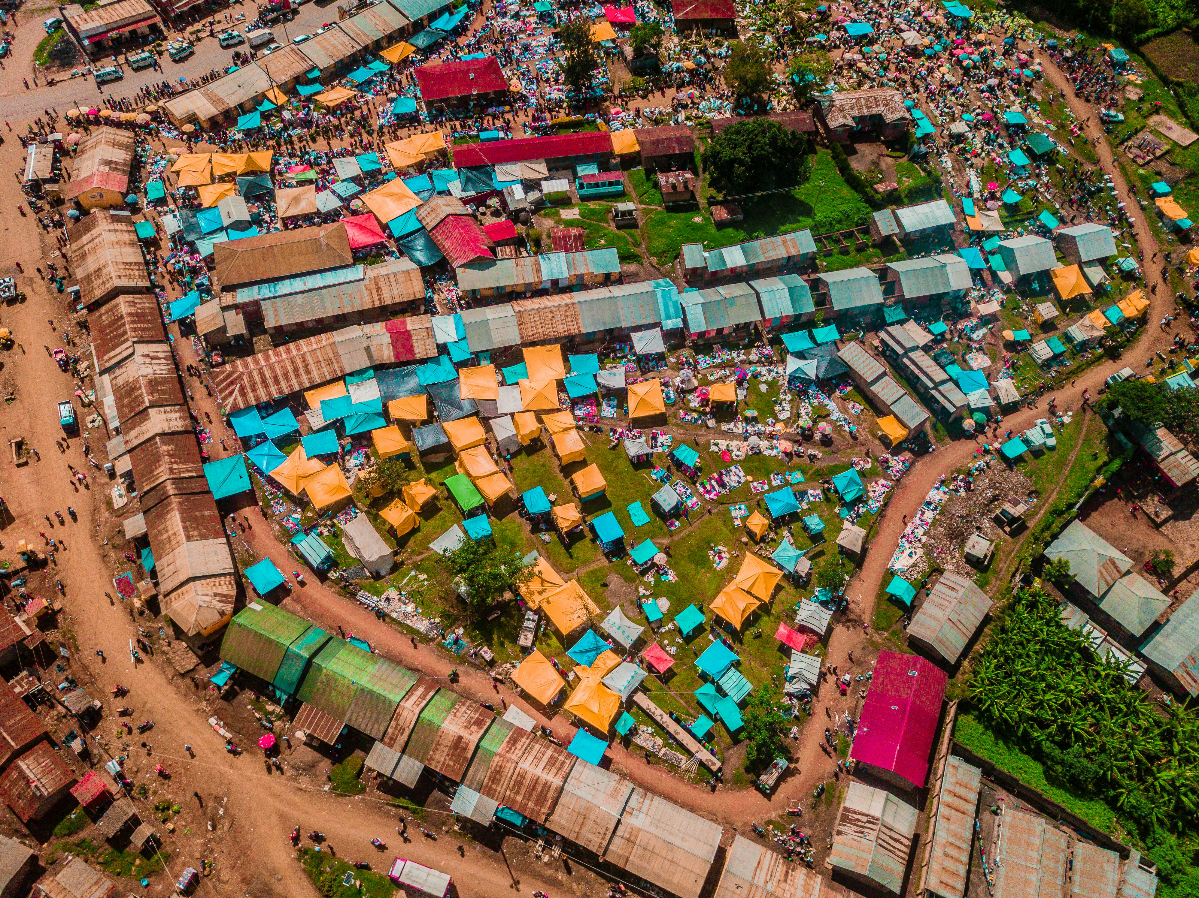 Town in Ghana Seen From Above · Free Stock Photo