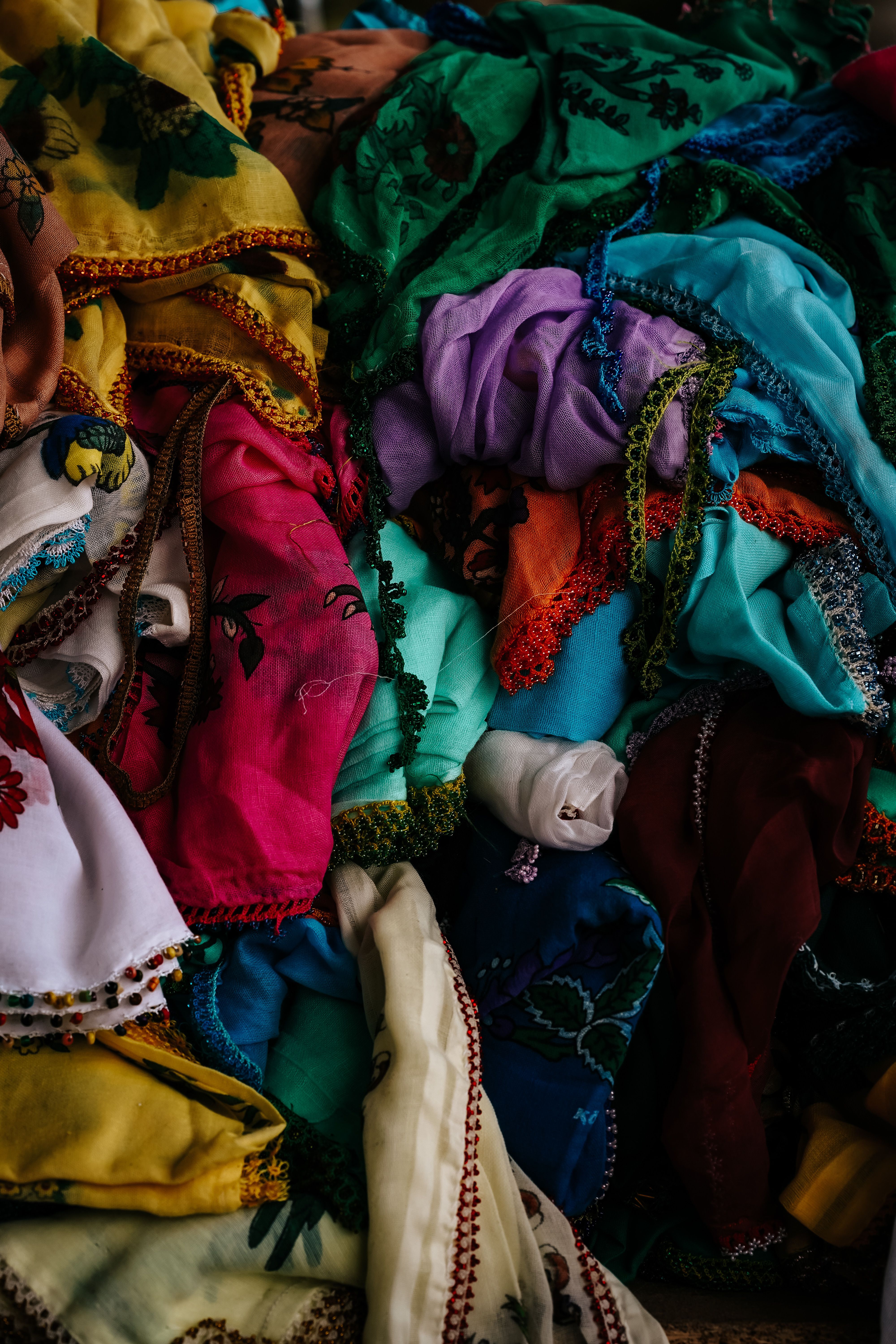 Close up of Colorful Cloths · Free Stock Photo