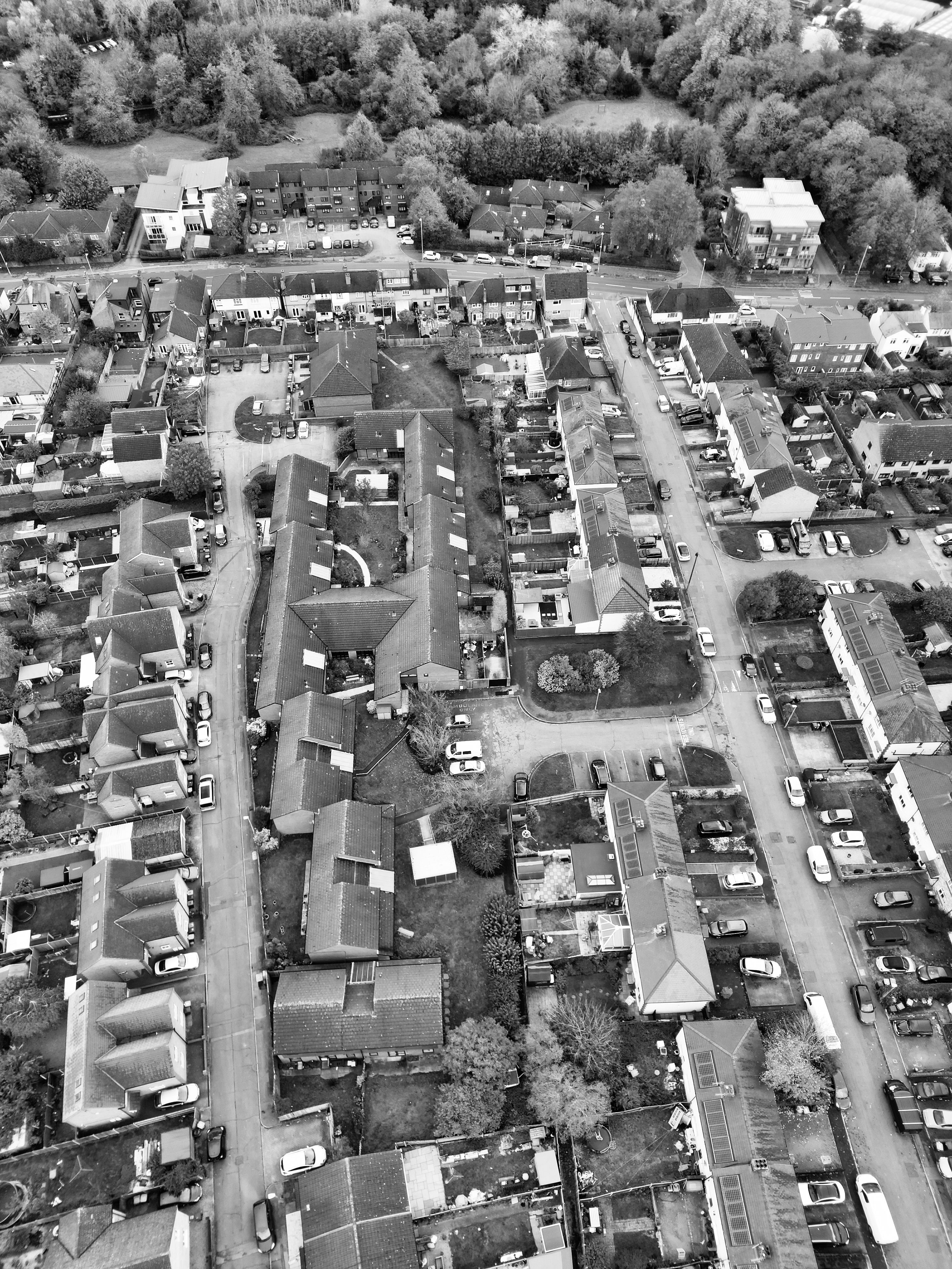 Birds Eye View of Houses · Free Stock Photo